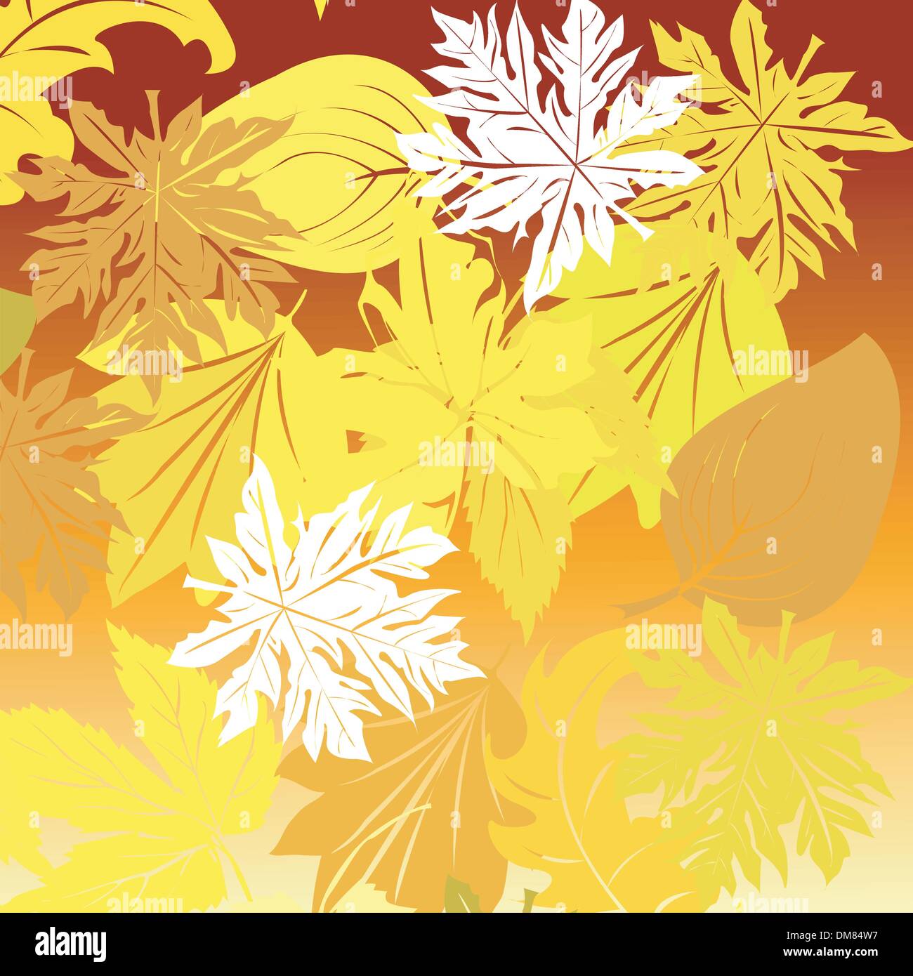 Falling leaves vector vectors hi-res stock photography and images - Alamy