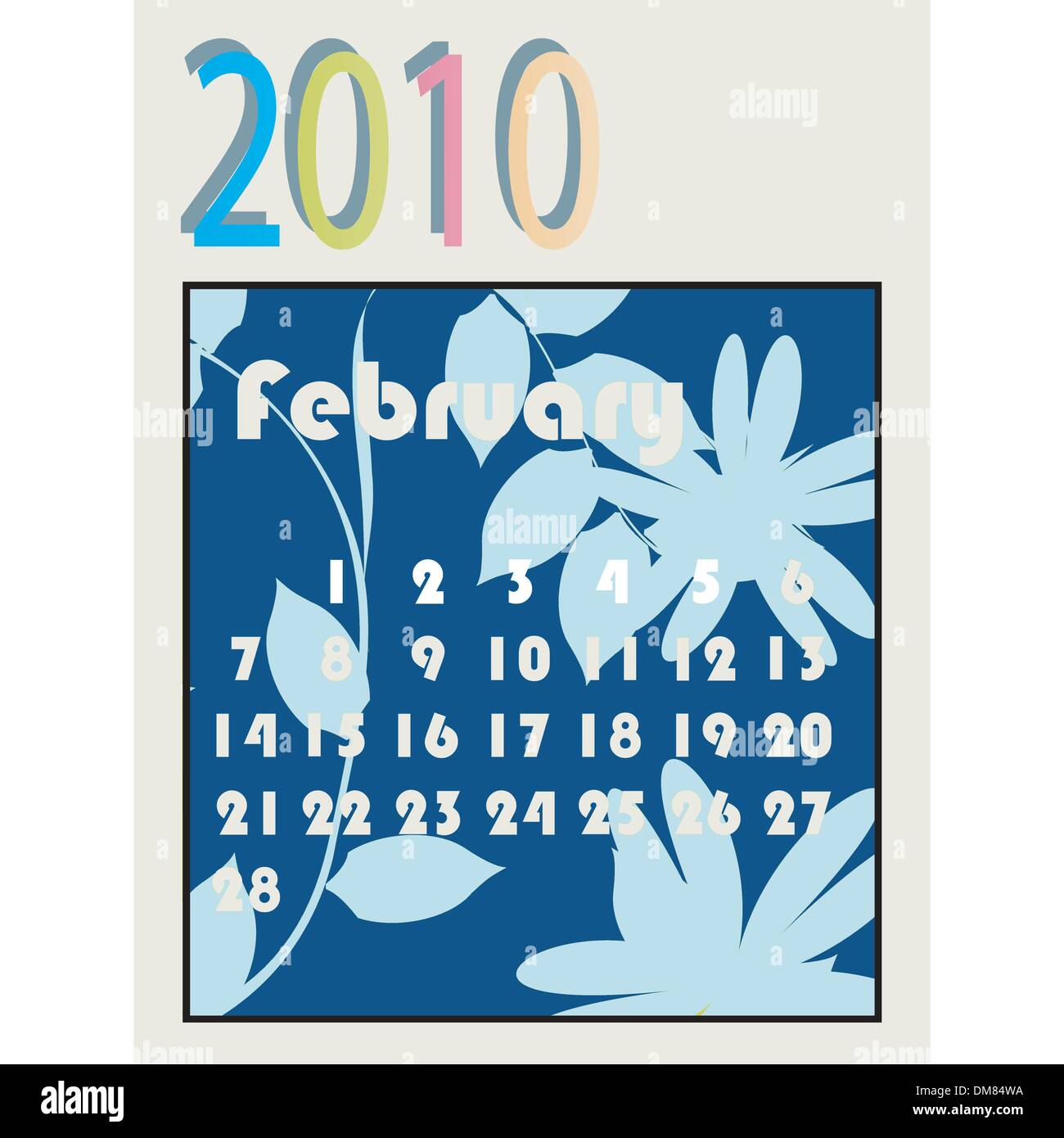 Calendar 2010 Stock Vector Images - Alamy