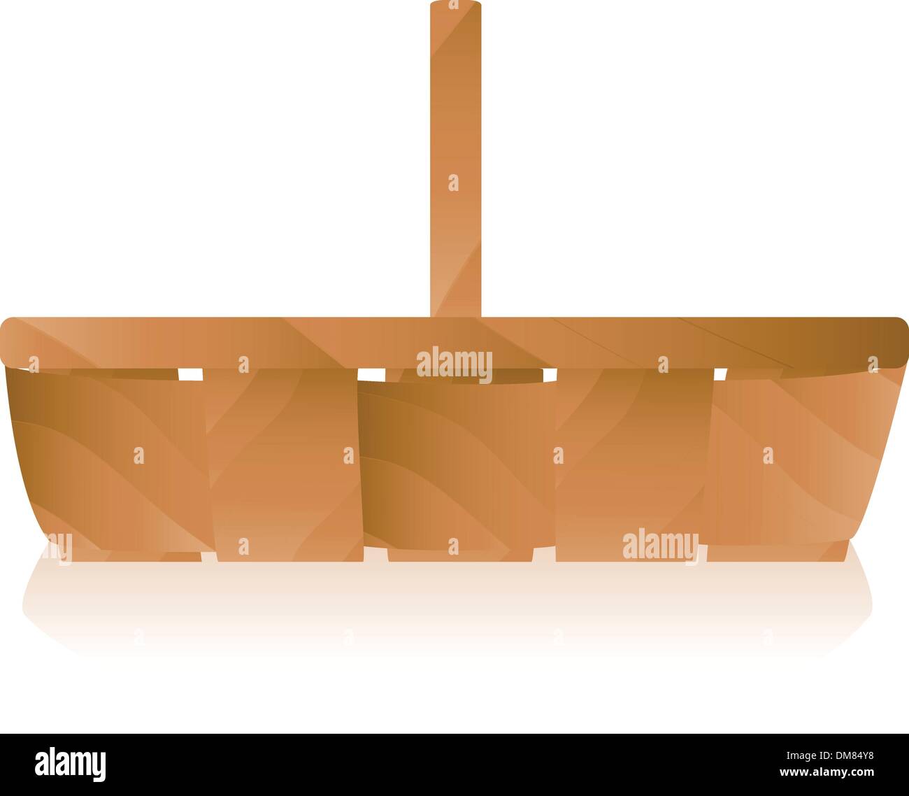 Brown Wicker Basket with Red Ribbon Stock Vector Image & Art - Alamy