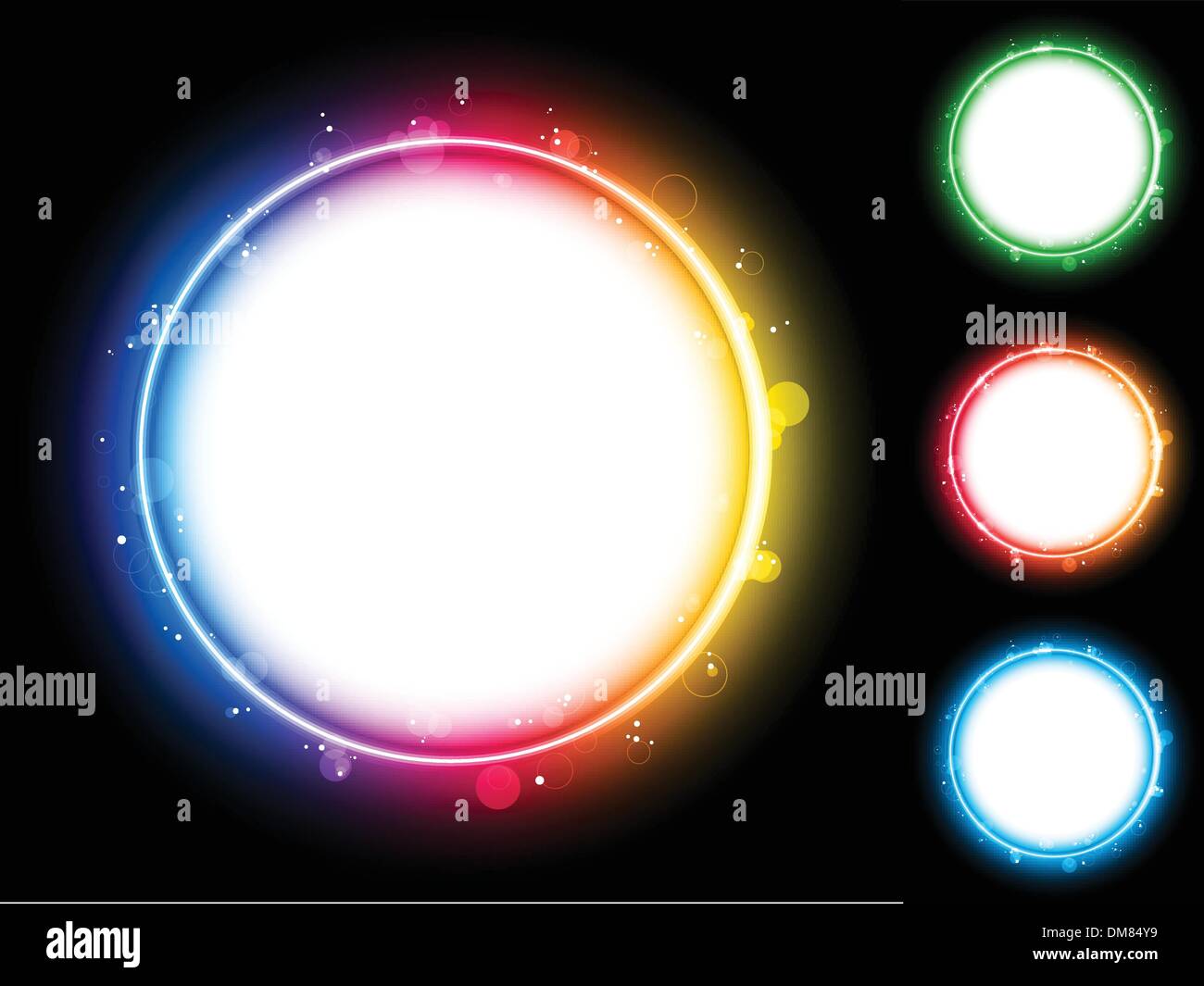 Vector rainbow circle border frame hi-res stock photography and images ...