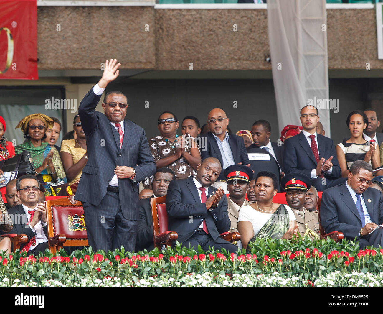 Nairobi, Kenya. 12th Dec, 2013. Hailemariam Desalegn (front L), Prime ...