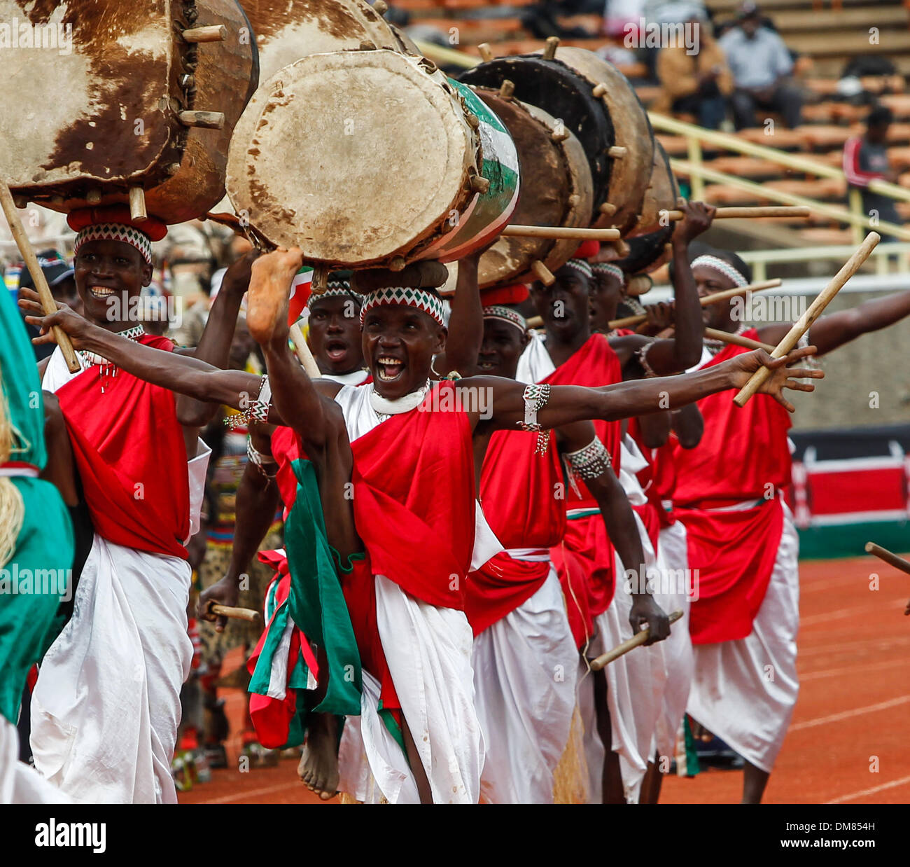 Nairobi, Kenya. 12th Dec, 2013. Burundian drum players perform at the ...