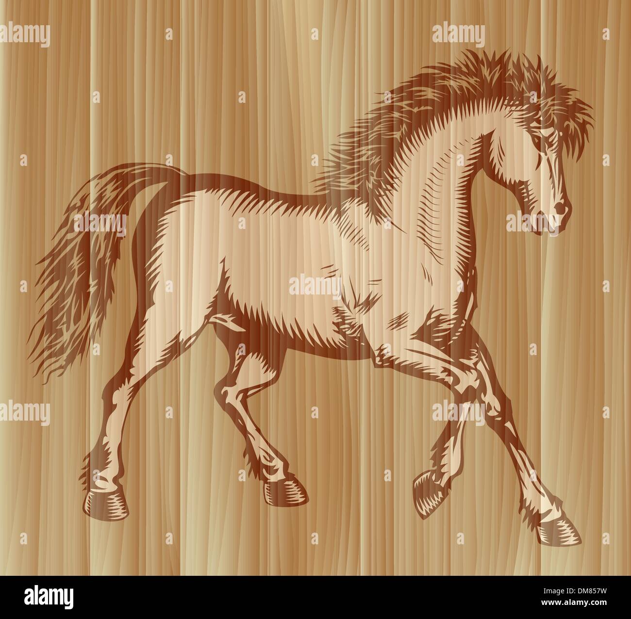 Painted wood horse hi-res stock photography and images - Alamy
