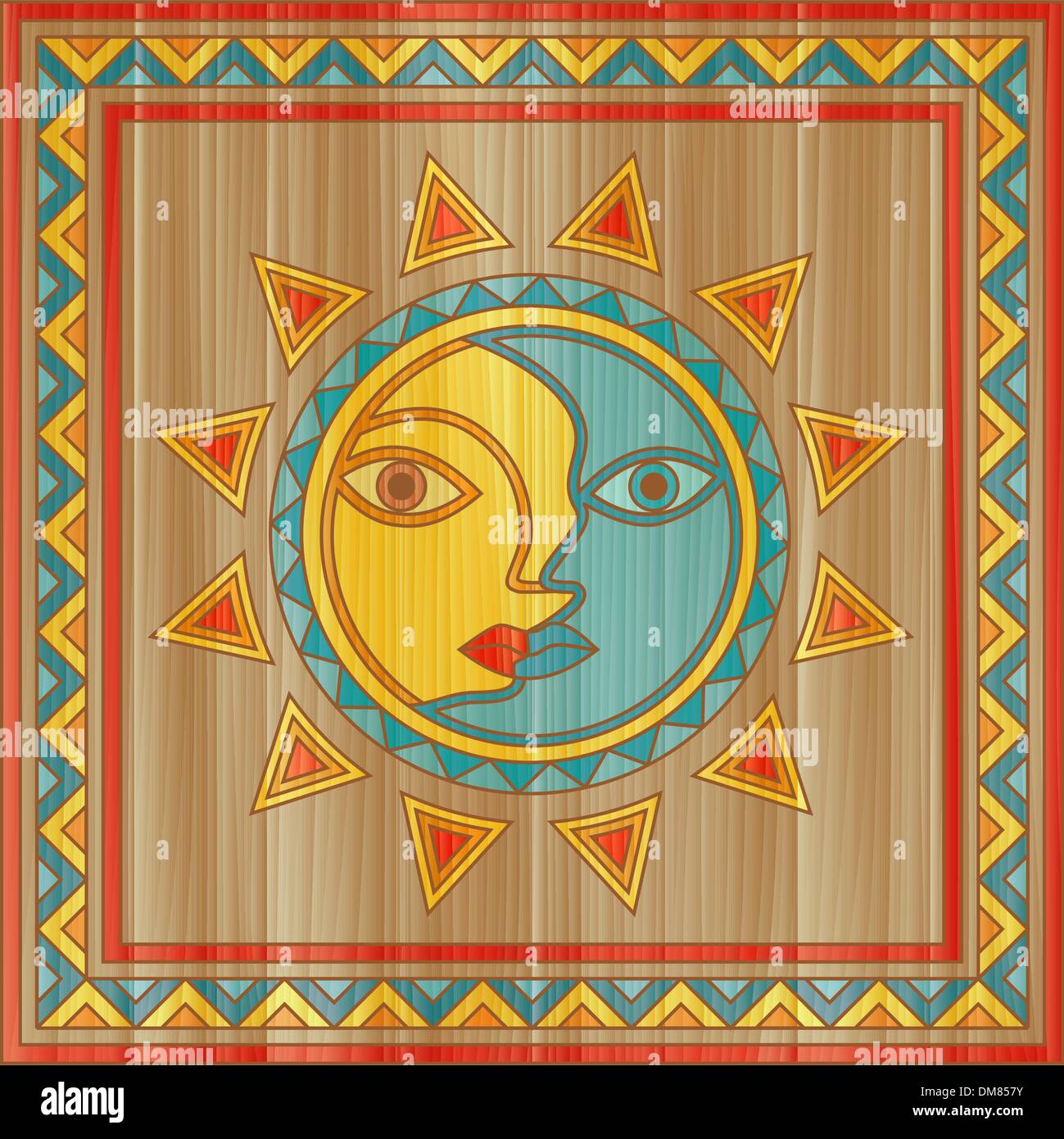 Sun moon face hi-res stock photography and images - Alamy