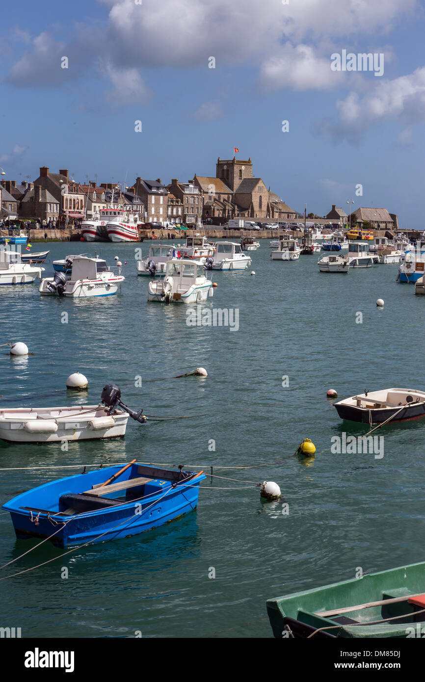 FISHING BOAT IN THE PORT OF BARFLEUR, LABELLED ONE OF THE MOST ...