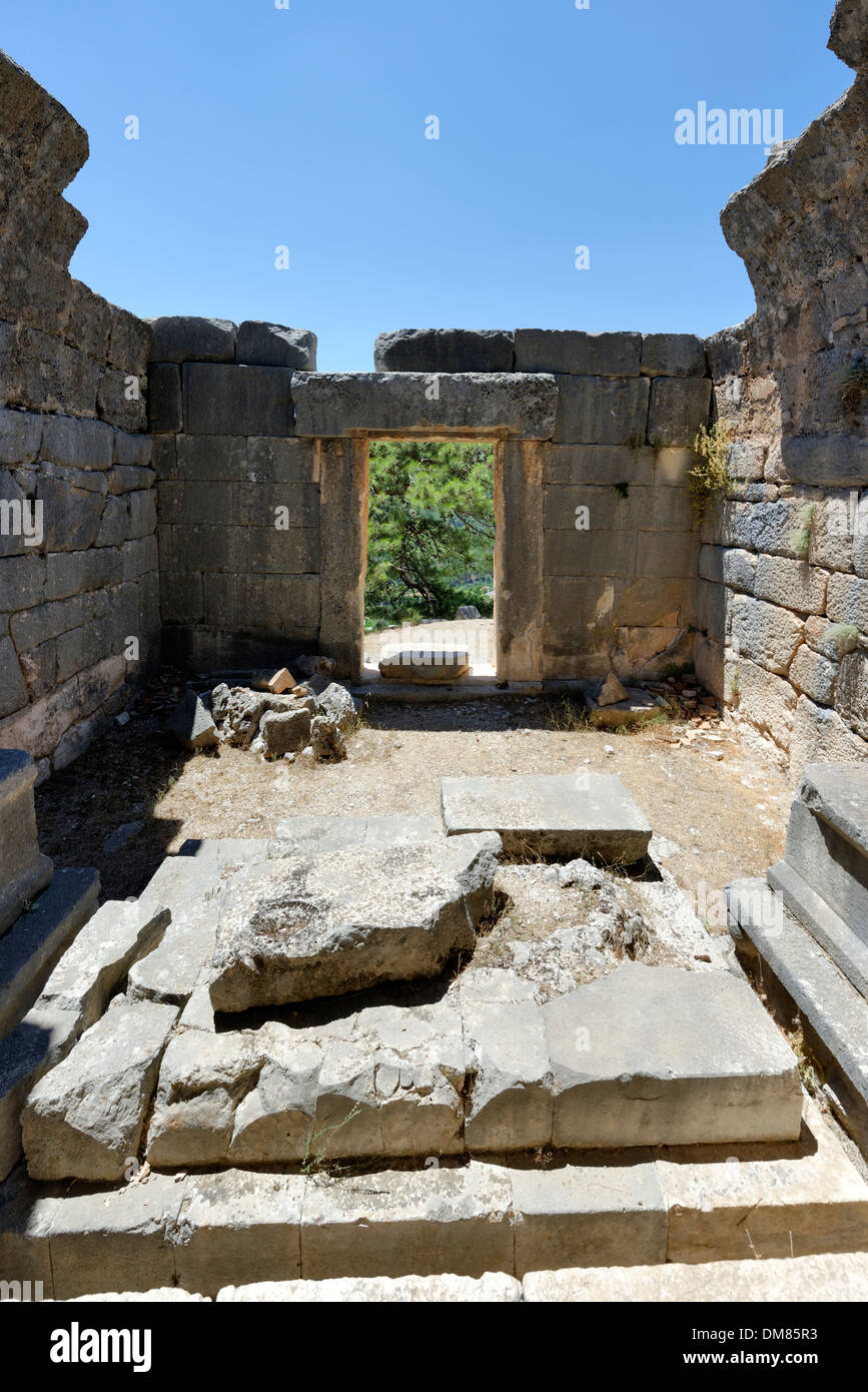 Internal view of a large vaulted tomb, Eastern Necropolis, ancient ...