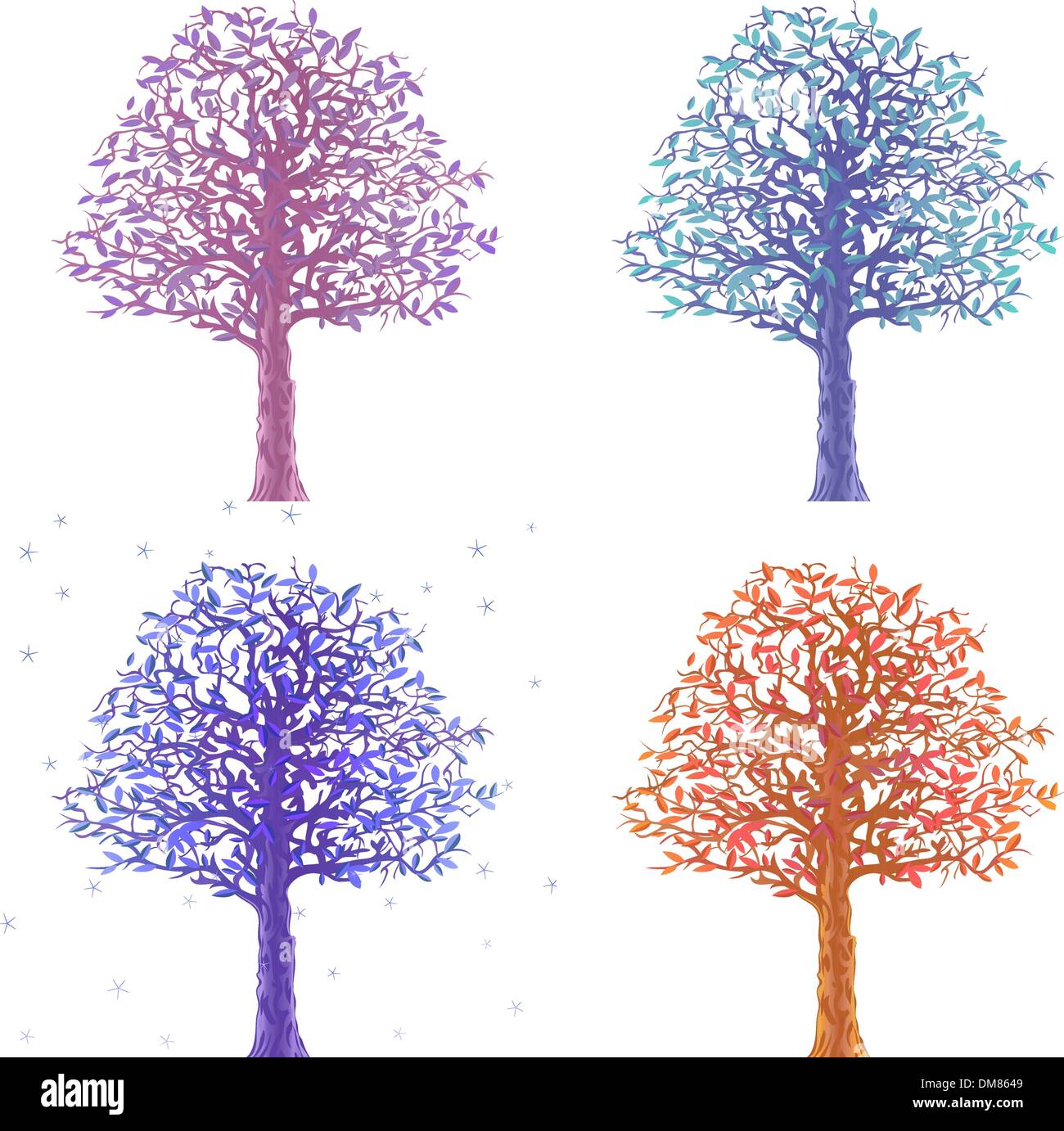Clip art trees sky hi-res stock photography and images - Alamy