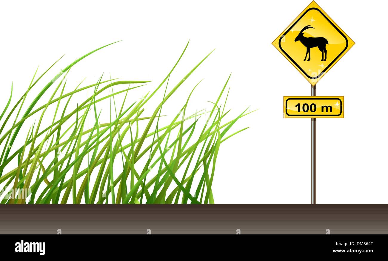 Goats warning sign Stock Vector Image & Art - Alamy