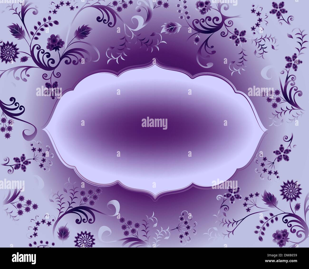Oval leaf frame illustration hi-res stock photography and images - Alamy