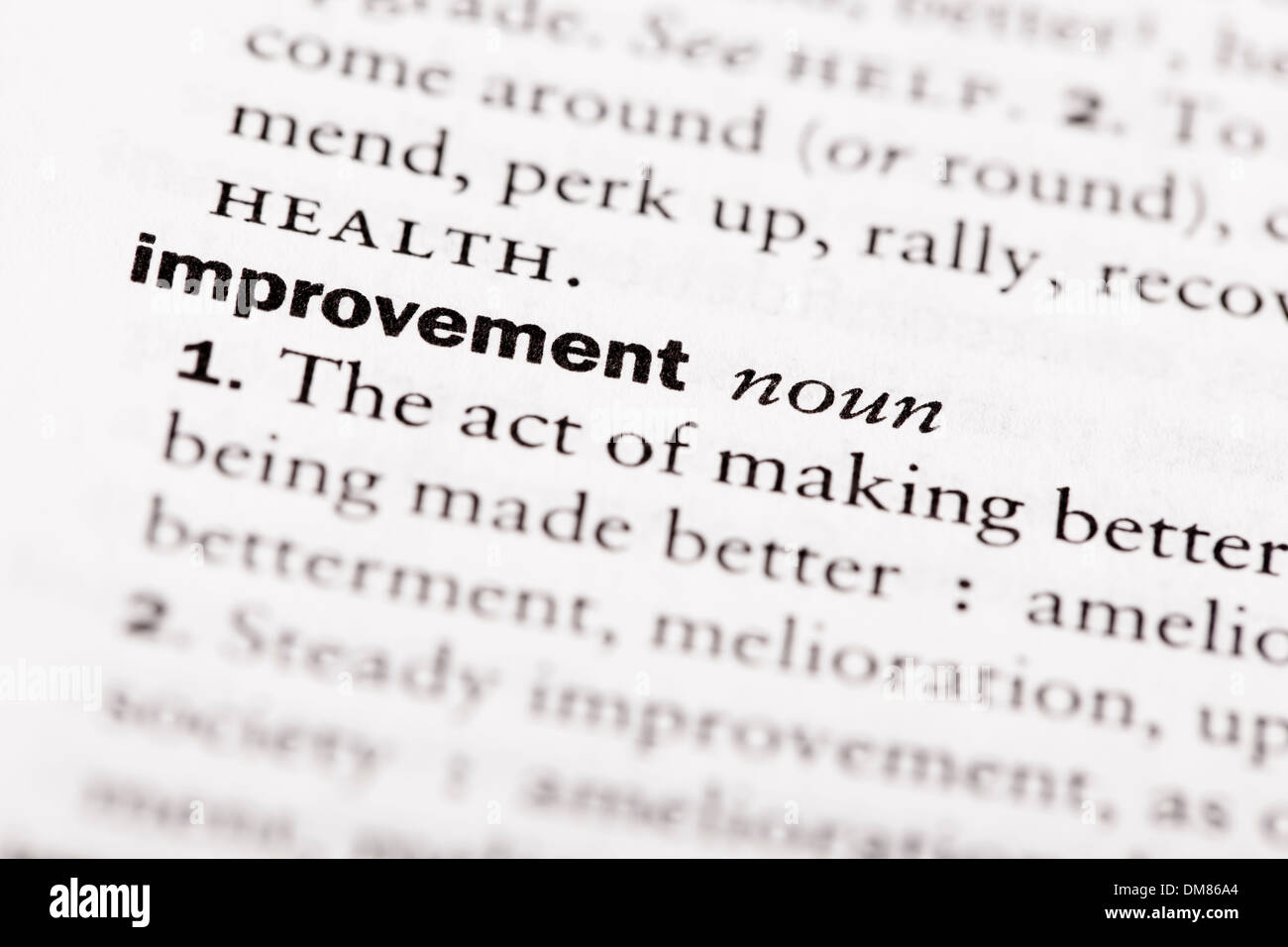 Improvement word hi-res stock photography and images - Alamy