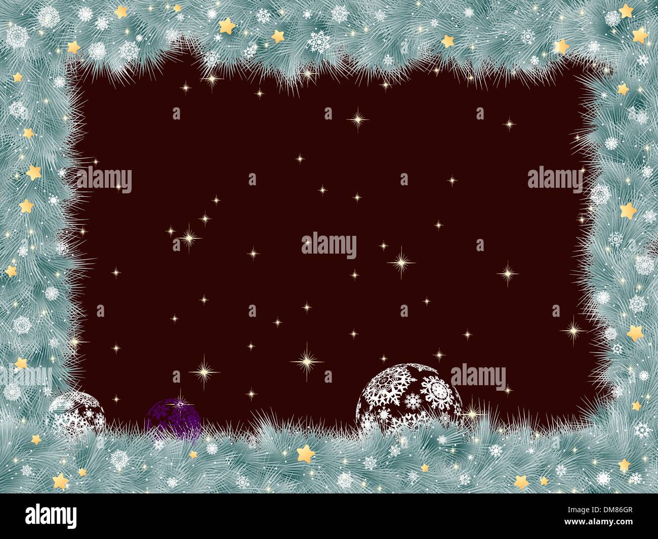 Garland and baubles Stock Vector Images - Alamy