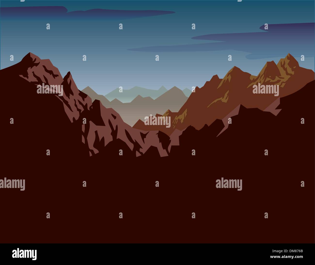 Mountains and ranges Stock Vector Images - Alamy