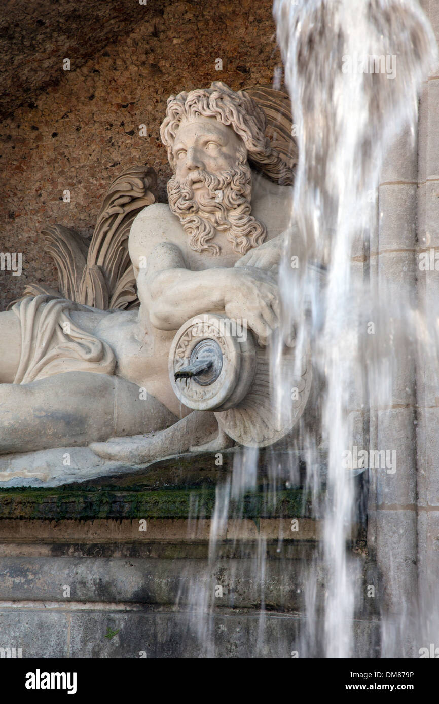 STATUE OF ALPHEE DE LA FONTAINE IN THE CONNETABLE TERRACE, GARDEN ON ...