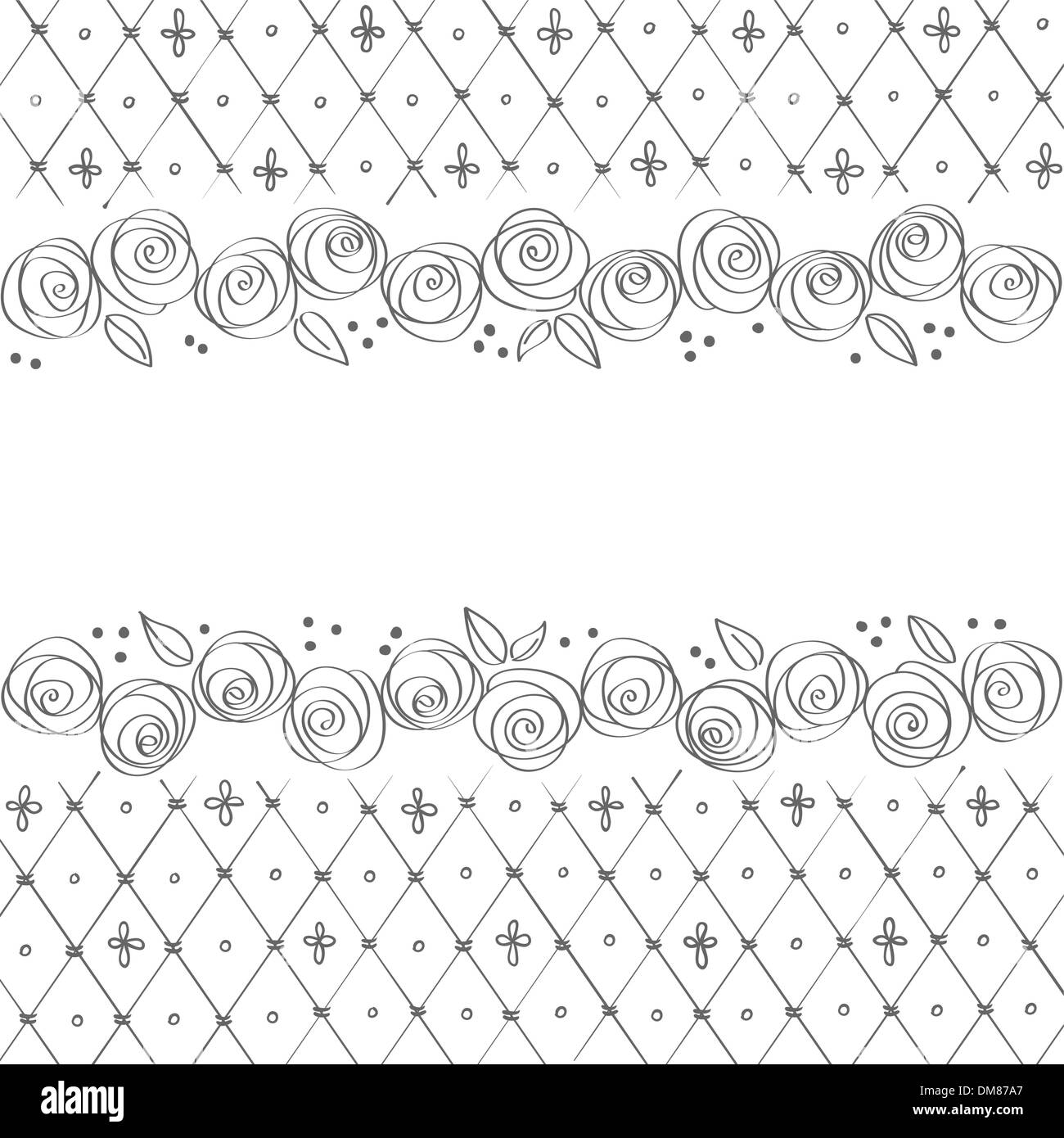 Postcard of roses Stock Vector Images - Alamy