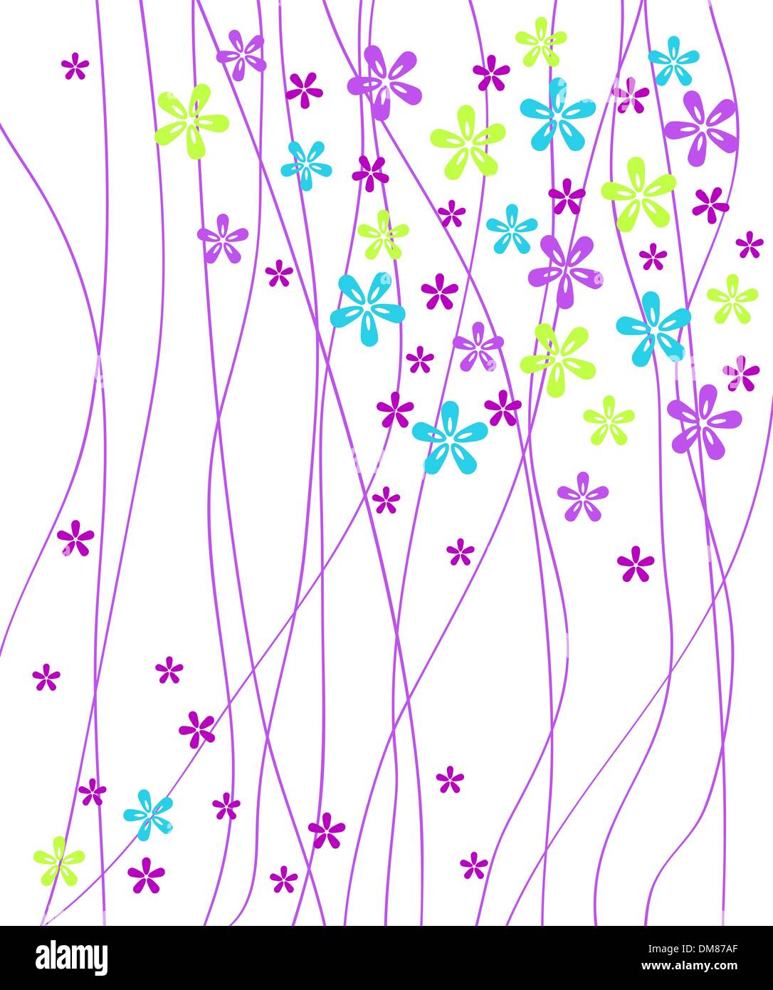 Black background pink flower Stock Vector Images - Alamy