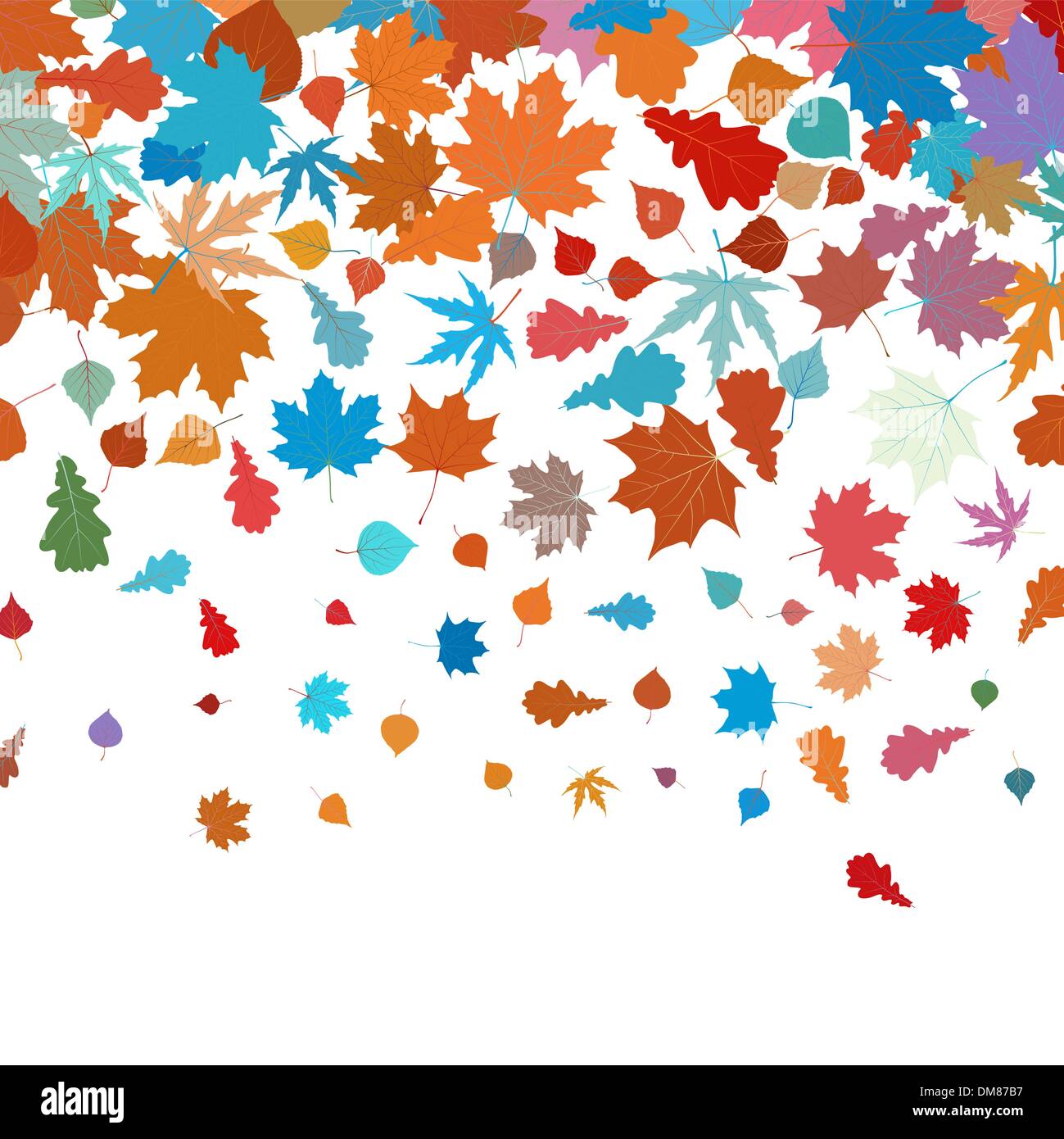 Autumn leafs abstract background. EPS 8 Stock Vector Image & Art - Alamy