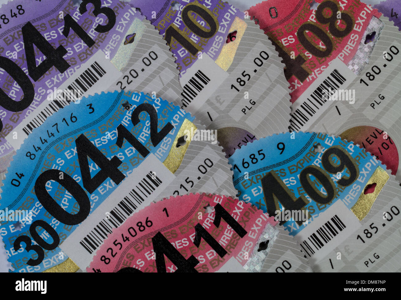 Uk car tax disc hi-res stock photography and images - Alamy