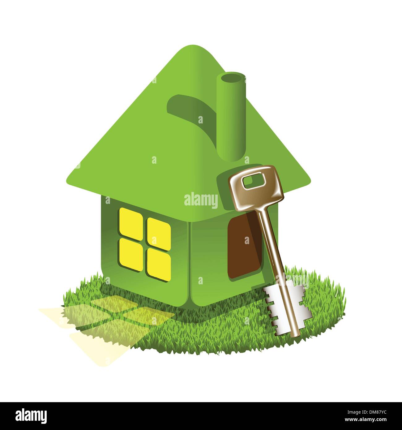 Courtyard house Stock Vector Images - Alamy