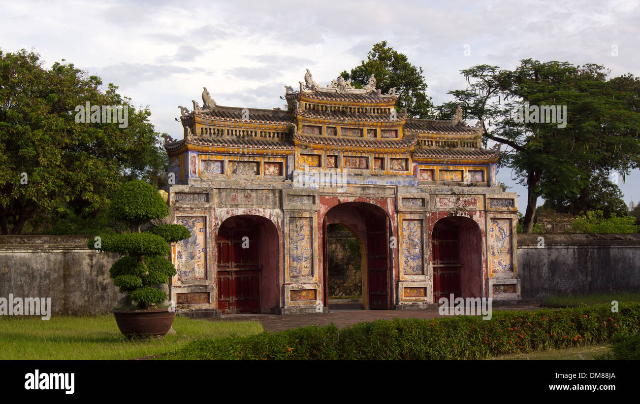 Old Weathered temple Hue Vietnam South East Asia Stock Photo - Alamy