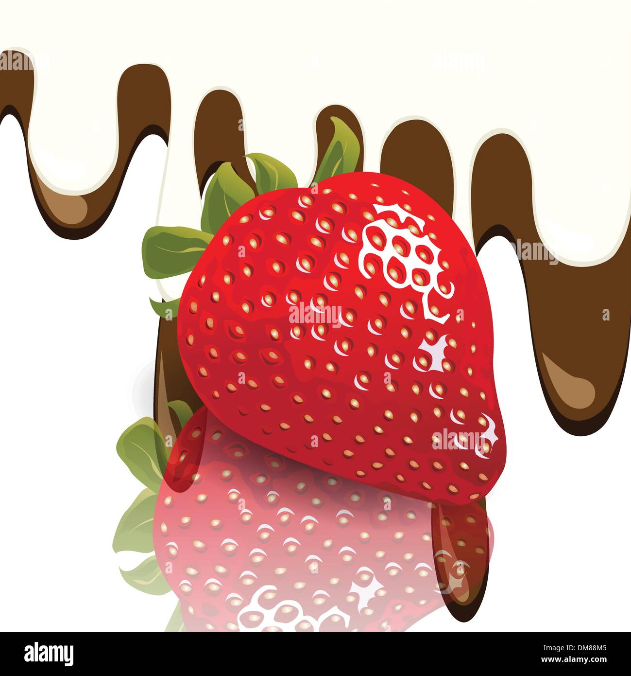 Chocolate bar strawberry Stock Vector Images - Alamy