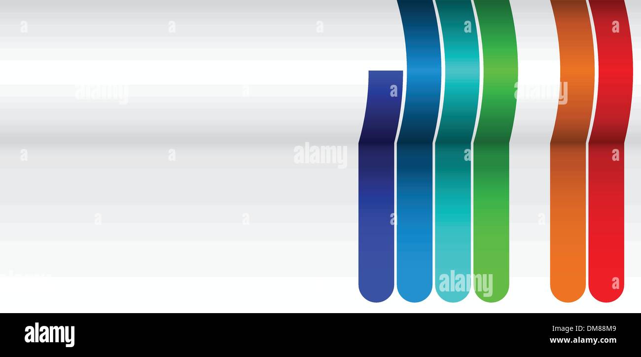 Colorful lines on white Stock Vector Images - Alamy