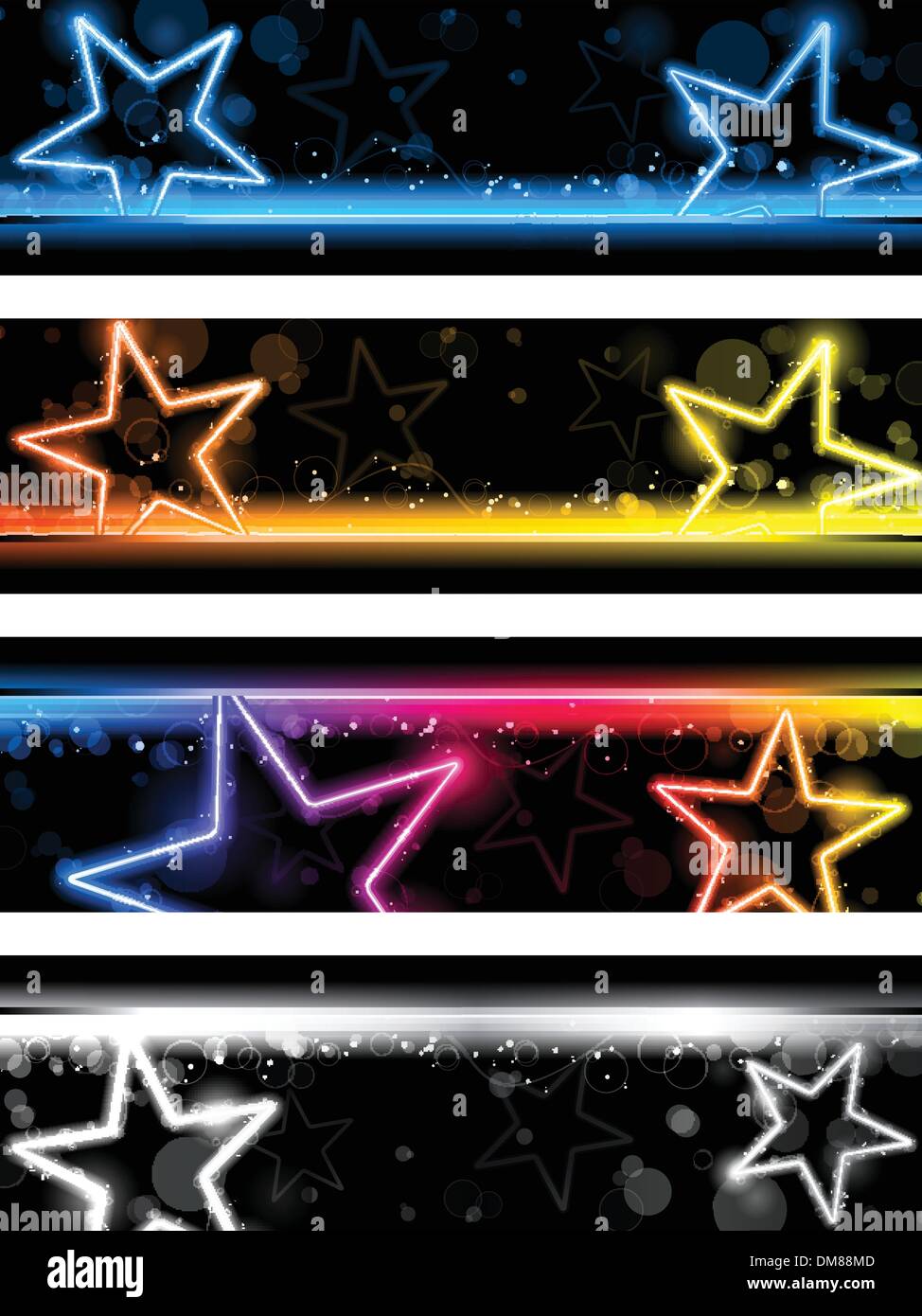 Neon stars hi-res stock photography and images - Alamy
