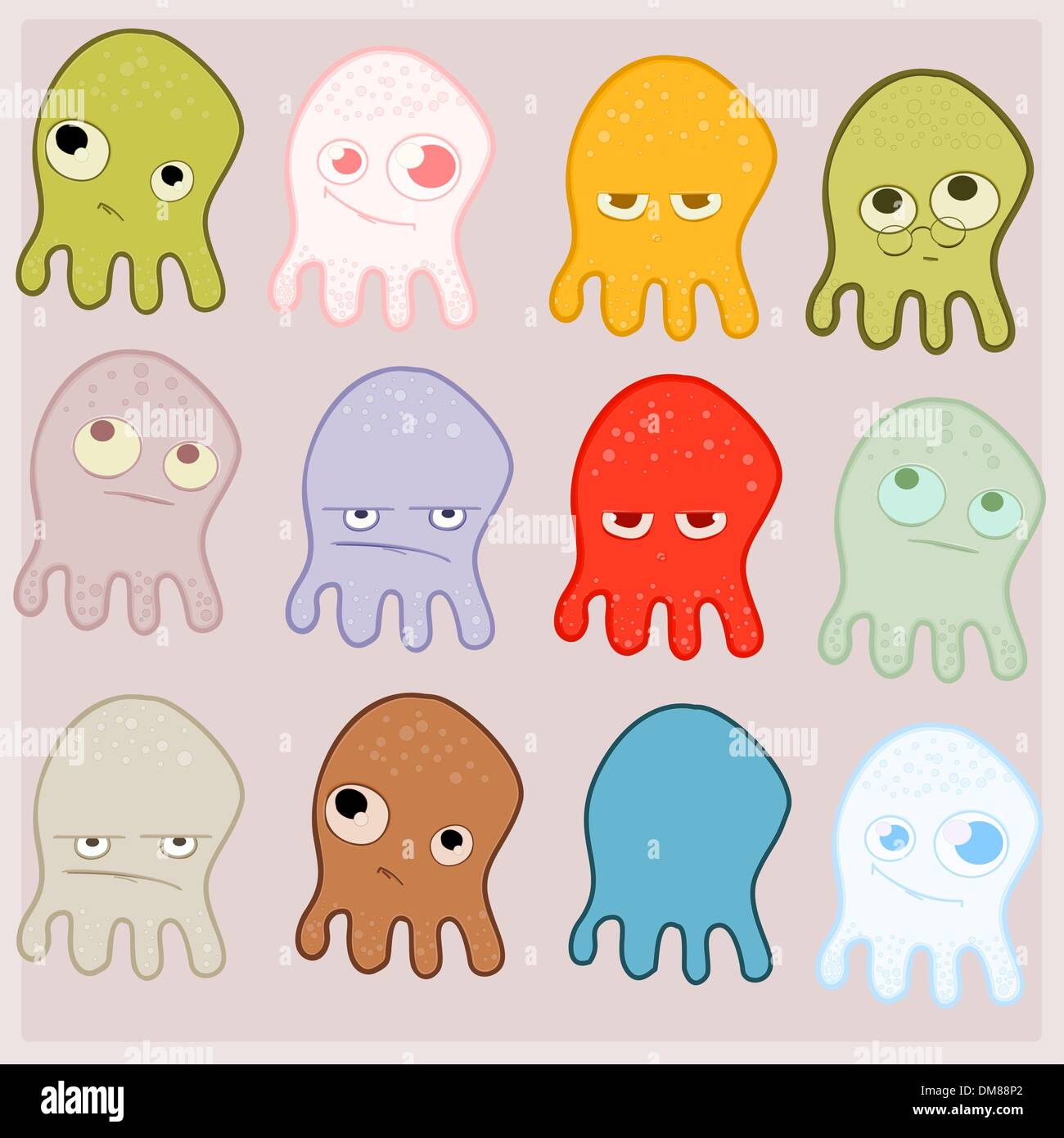 Cartoon Army Octopus