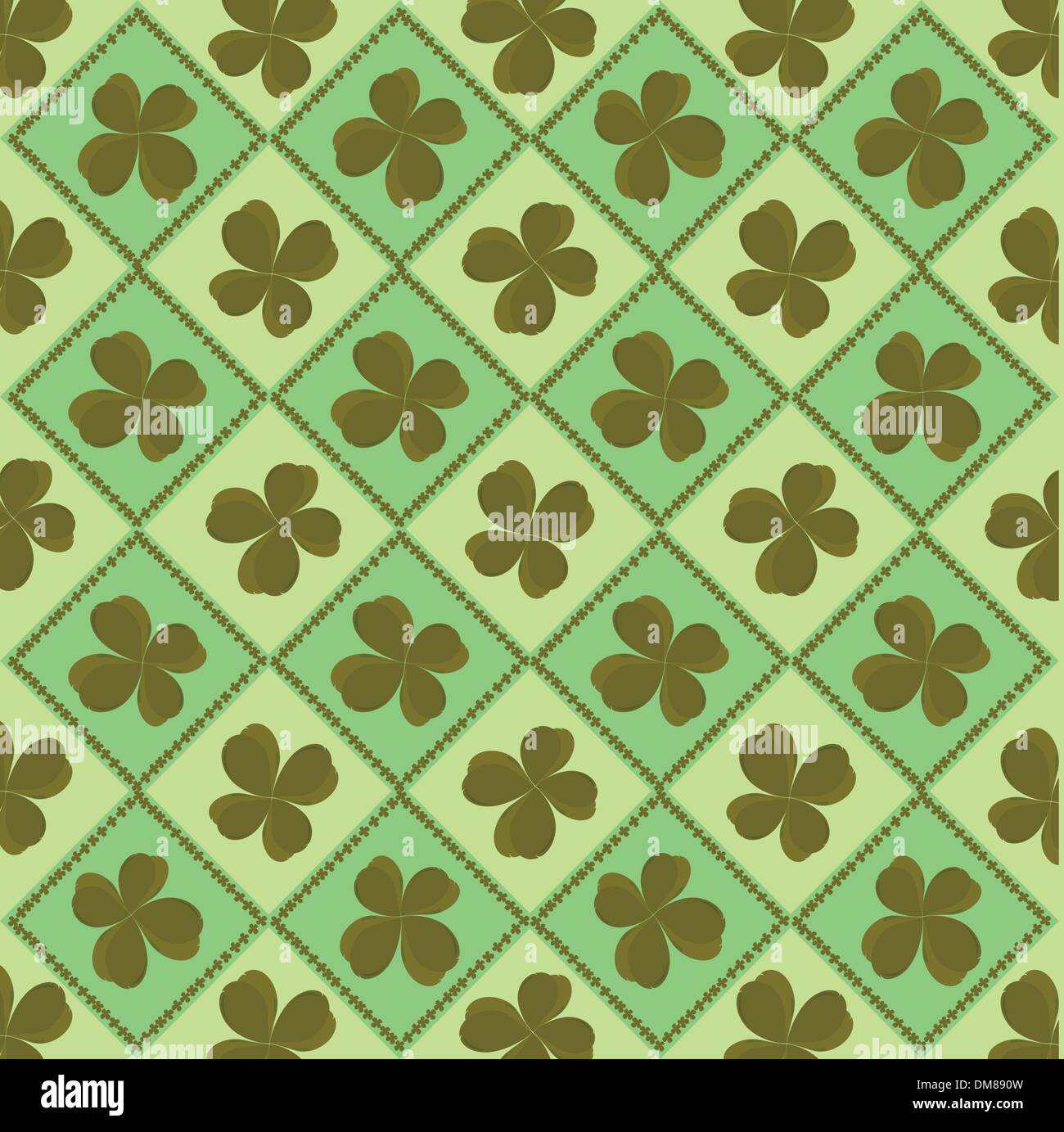 Four leaf clover vintage Stock Vector Images - Alamy