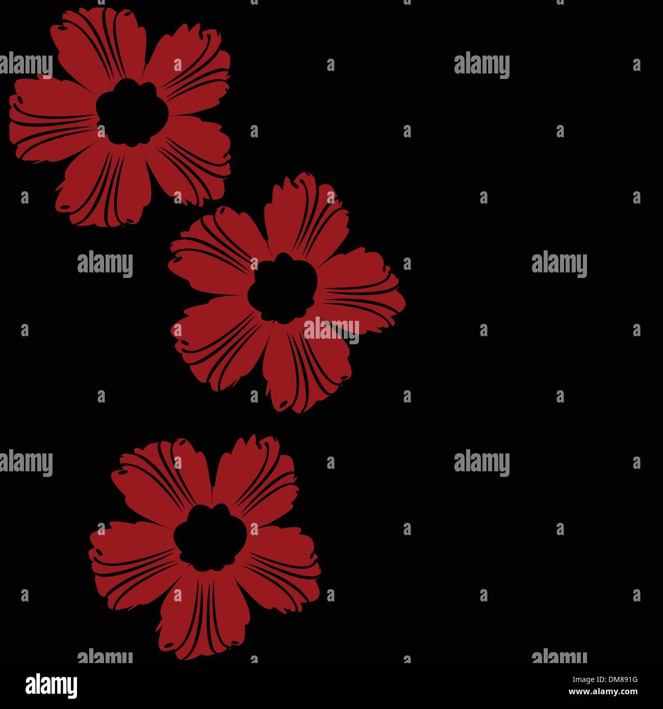 Red floral pattern Stock Vector Image & Art - Alamy