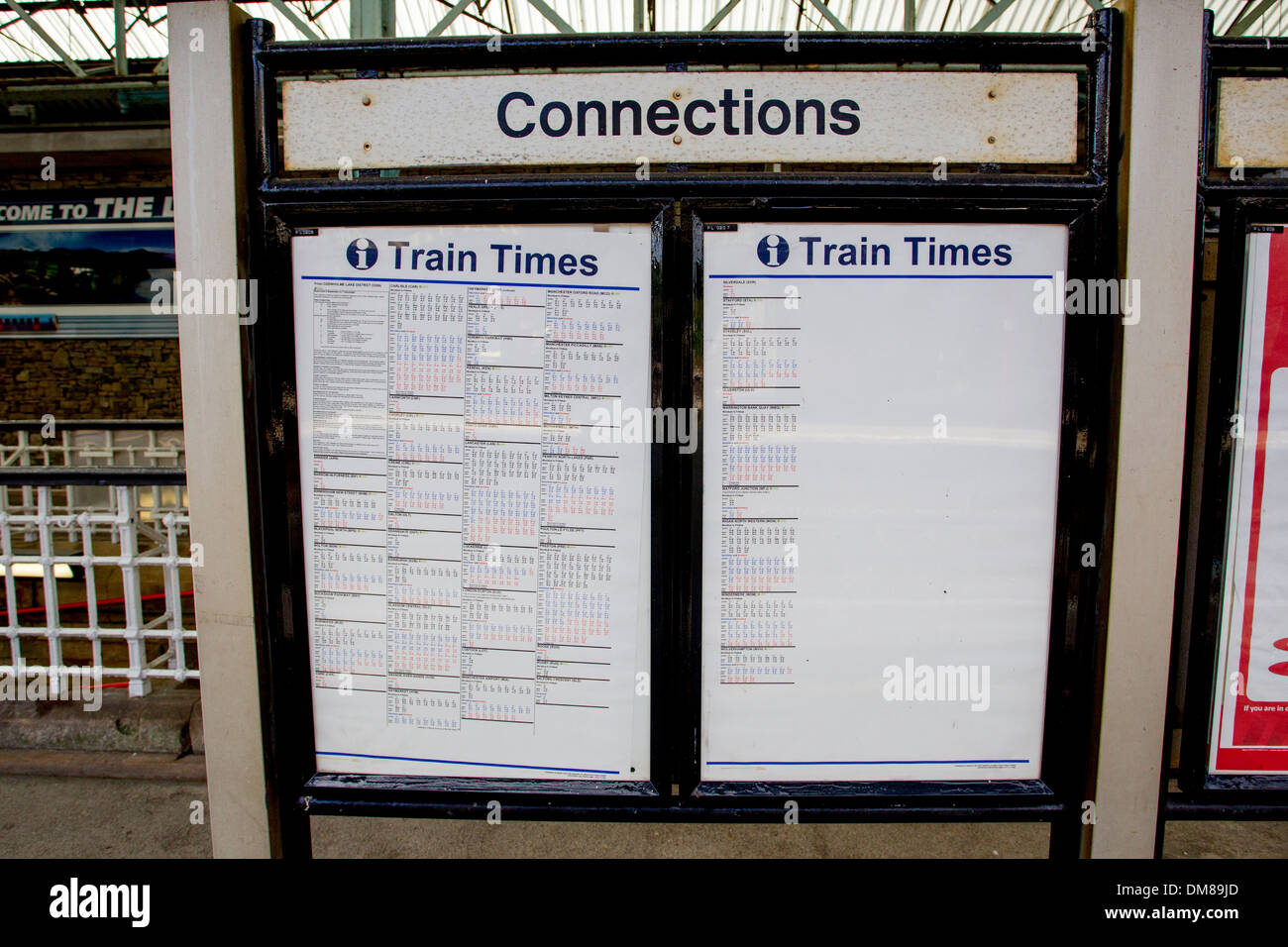 Train time table hi-res stock photography and images - Alamy