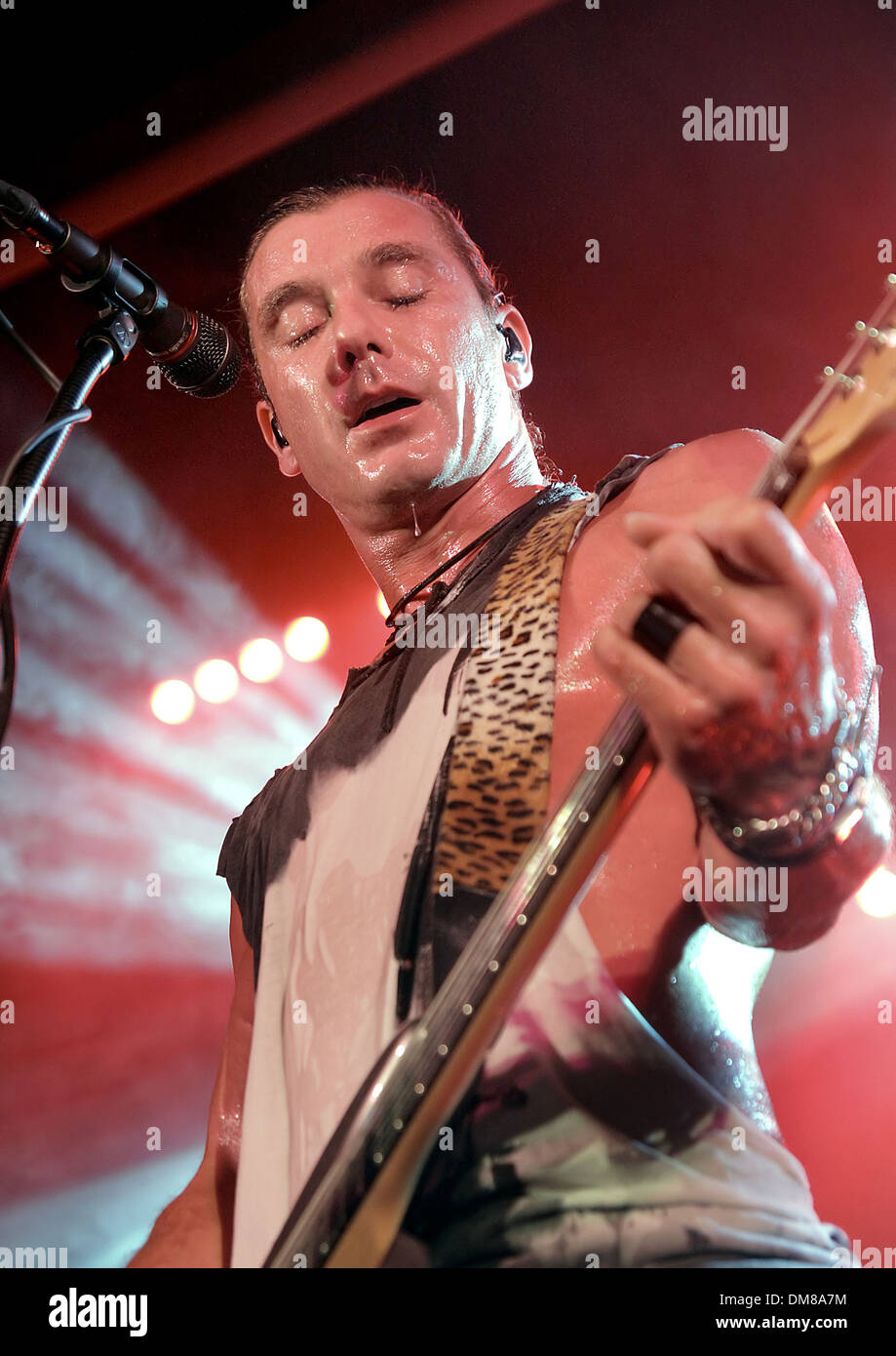 Gavin Rossdale of Bush performing on stage at Manchester Academy ...