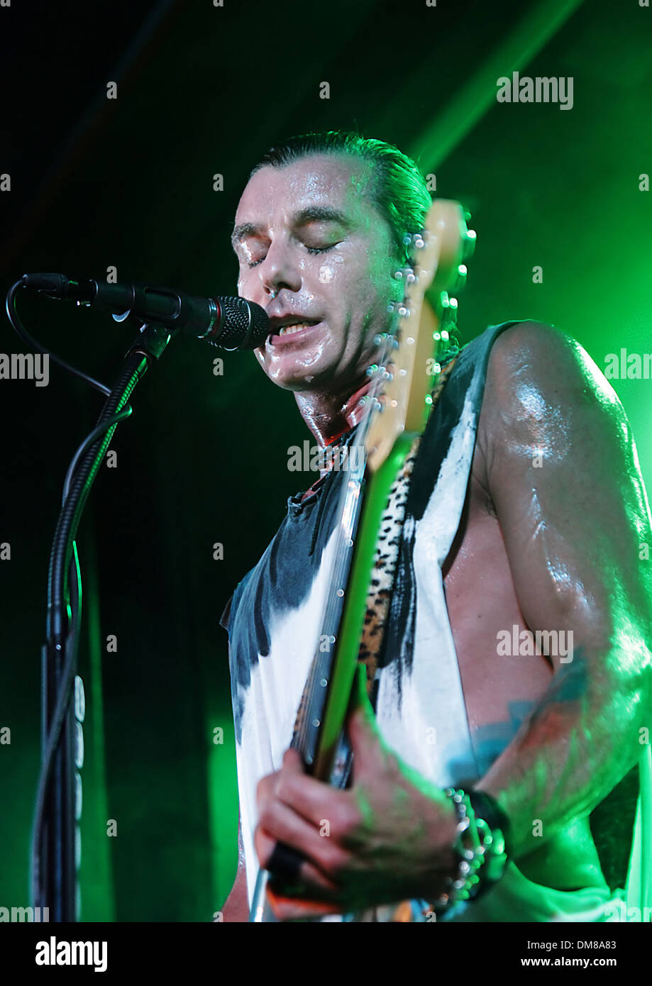 Gavin Rossdale of Bush performing on stage at Manchester Academy ...