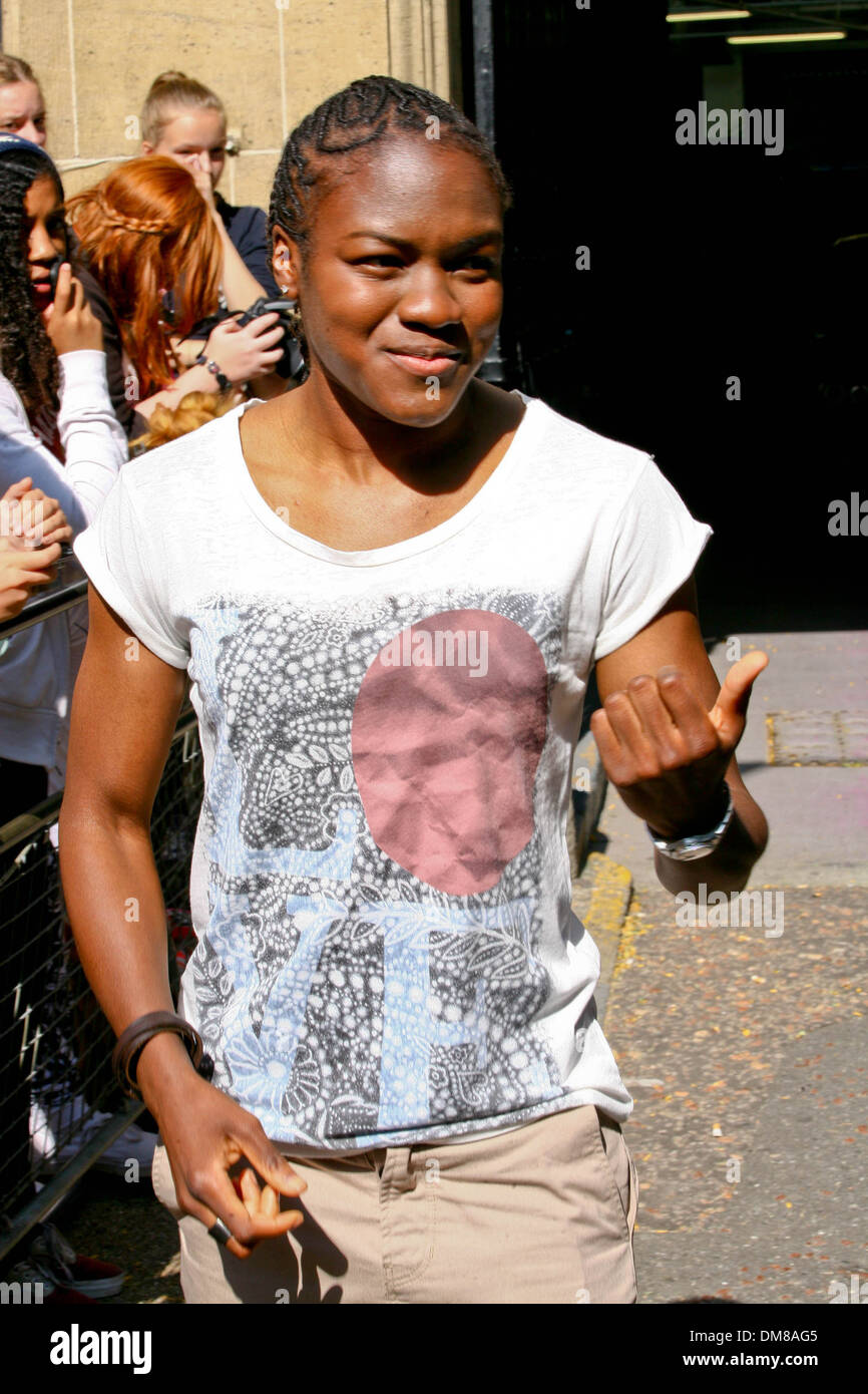 Nicola Adams at the ITV studios London, England - 04.09.12 Stock Photo ...