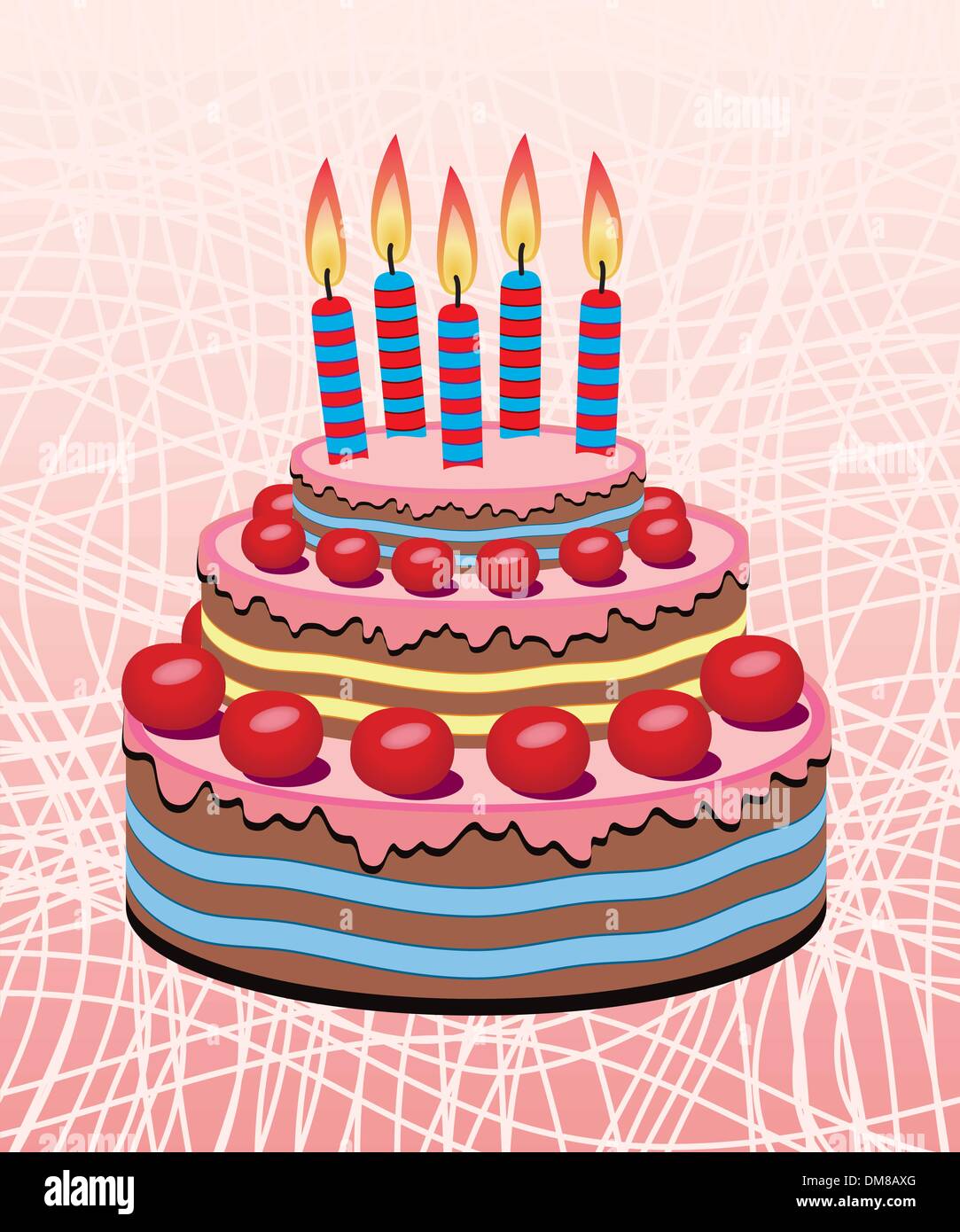 Birthday cake background cake Stock Vector Images - Alamy