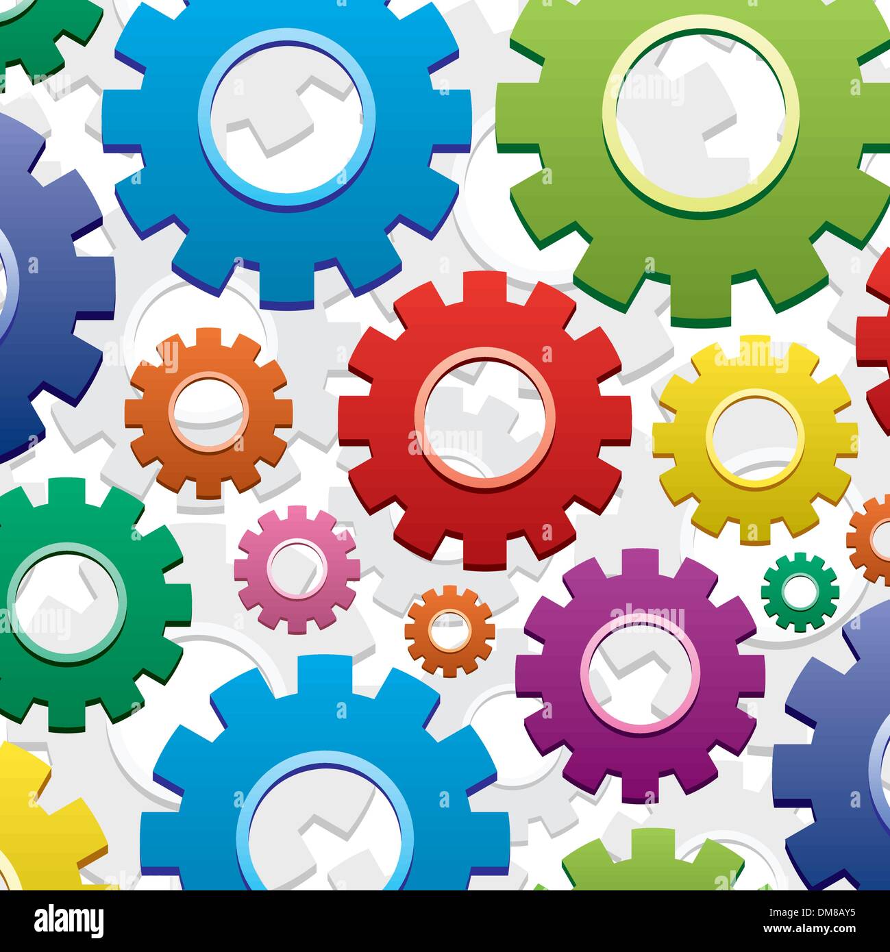 Colorful gears hi-res stock photography and images - Alamy