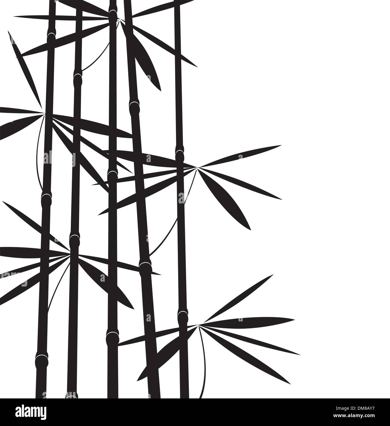 Vector black white tree Stock Vector Images - Alamy