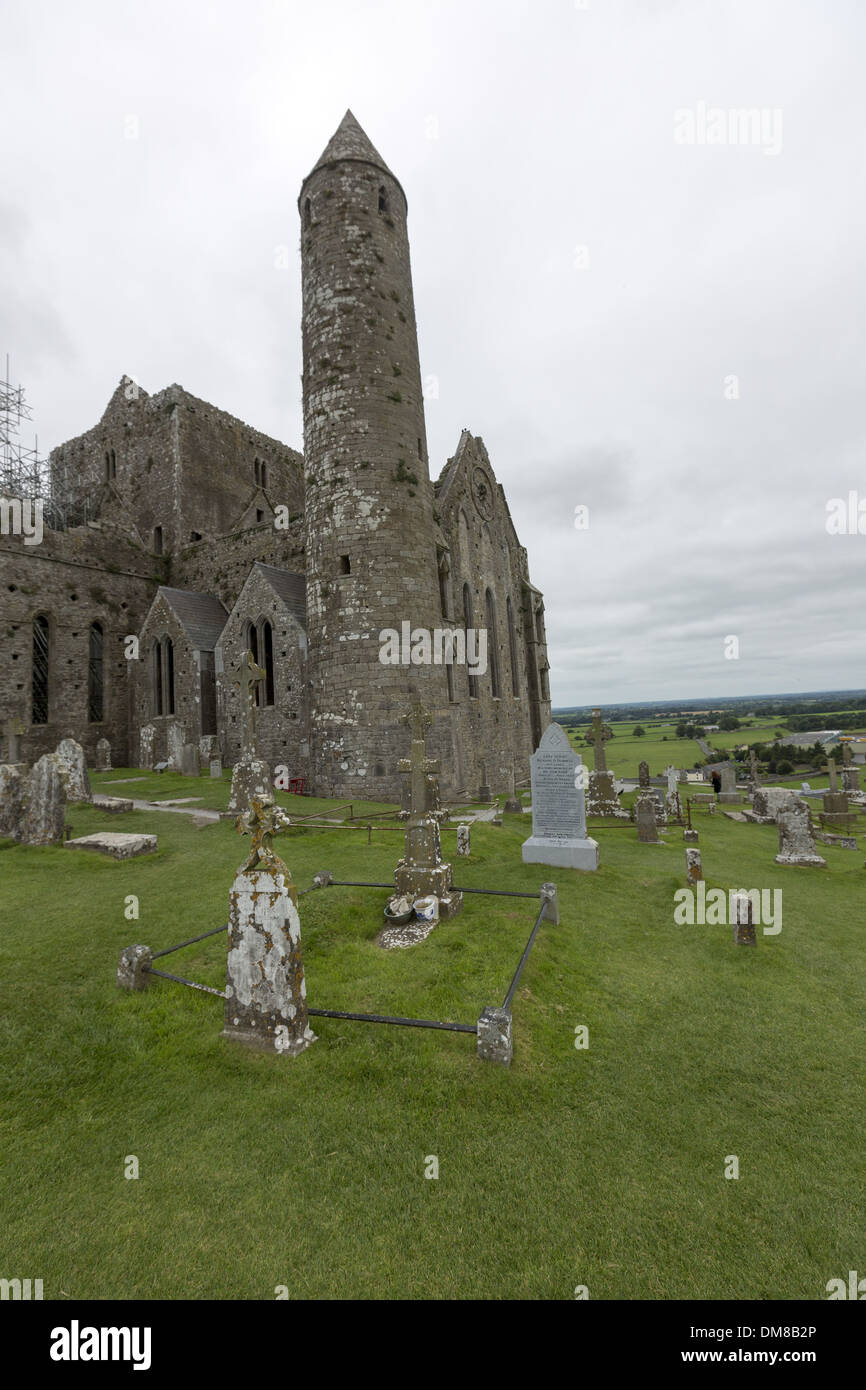Round tower of the Gothic cathedral, 13th century, of The Rock of ...