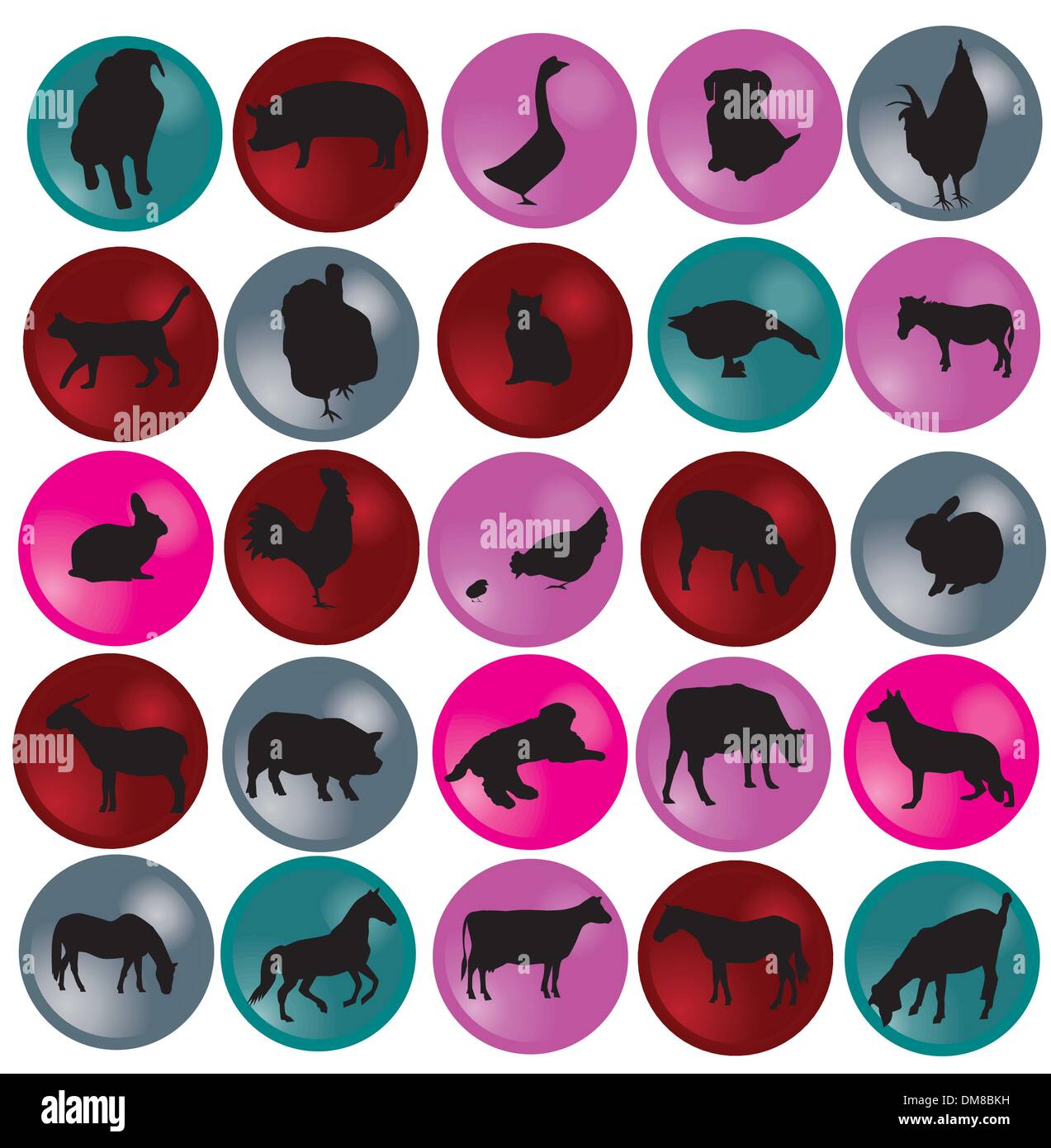 Farm animals Stock Vector Images - Alamy