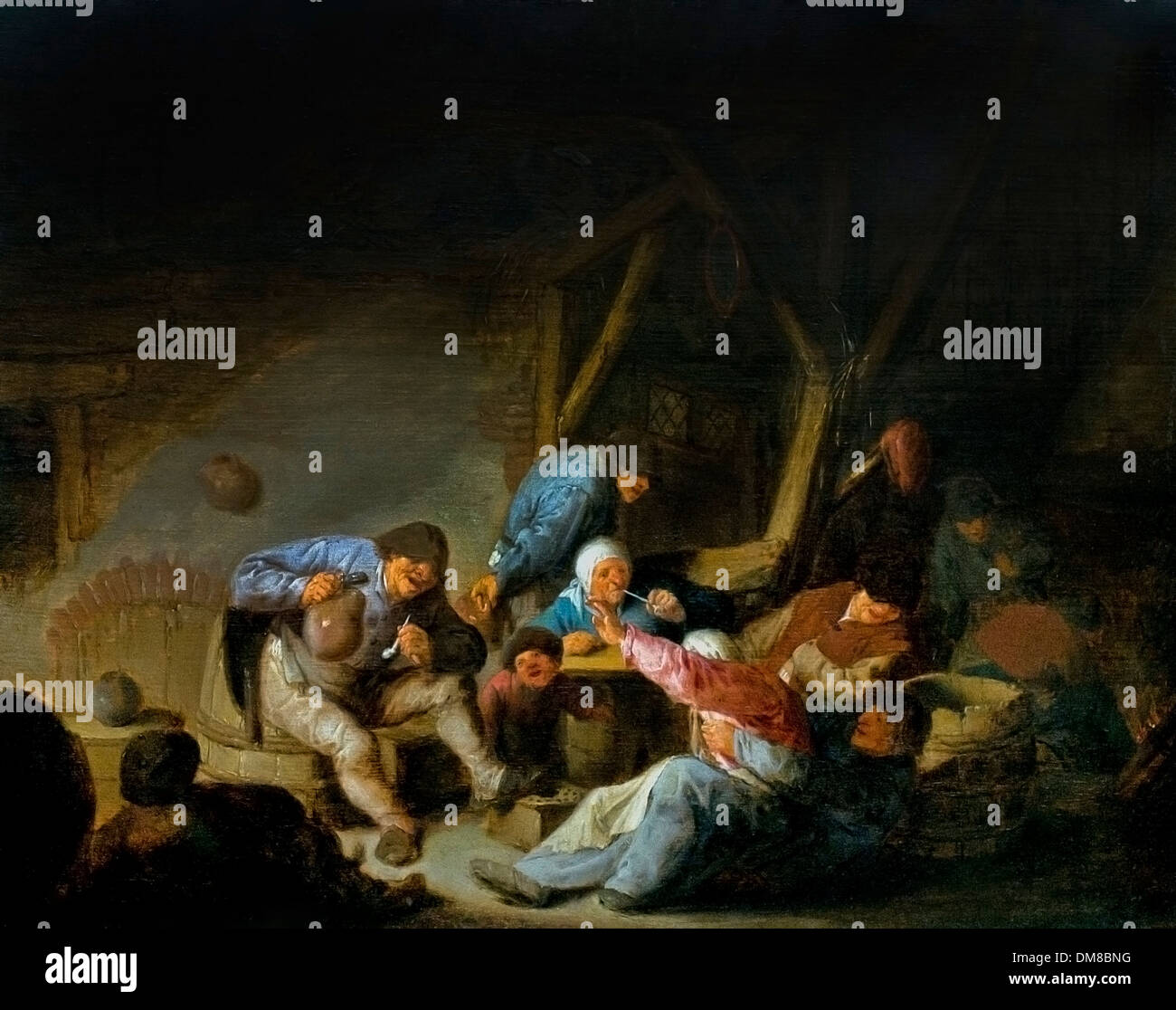 Men and White in a farmhouse parlor Adriaen van Ostade (1610–1685 ...