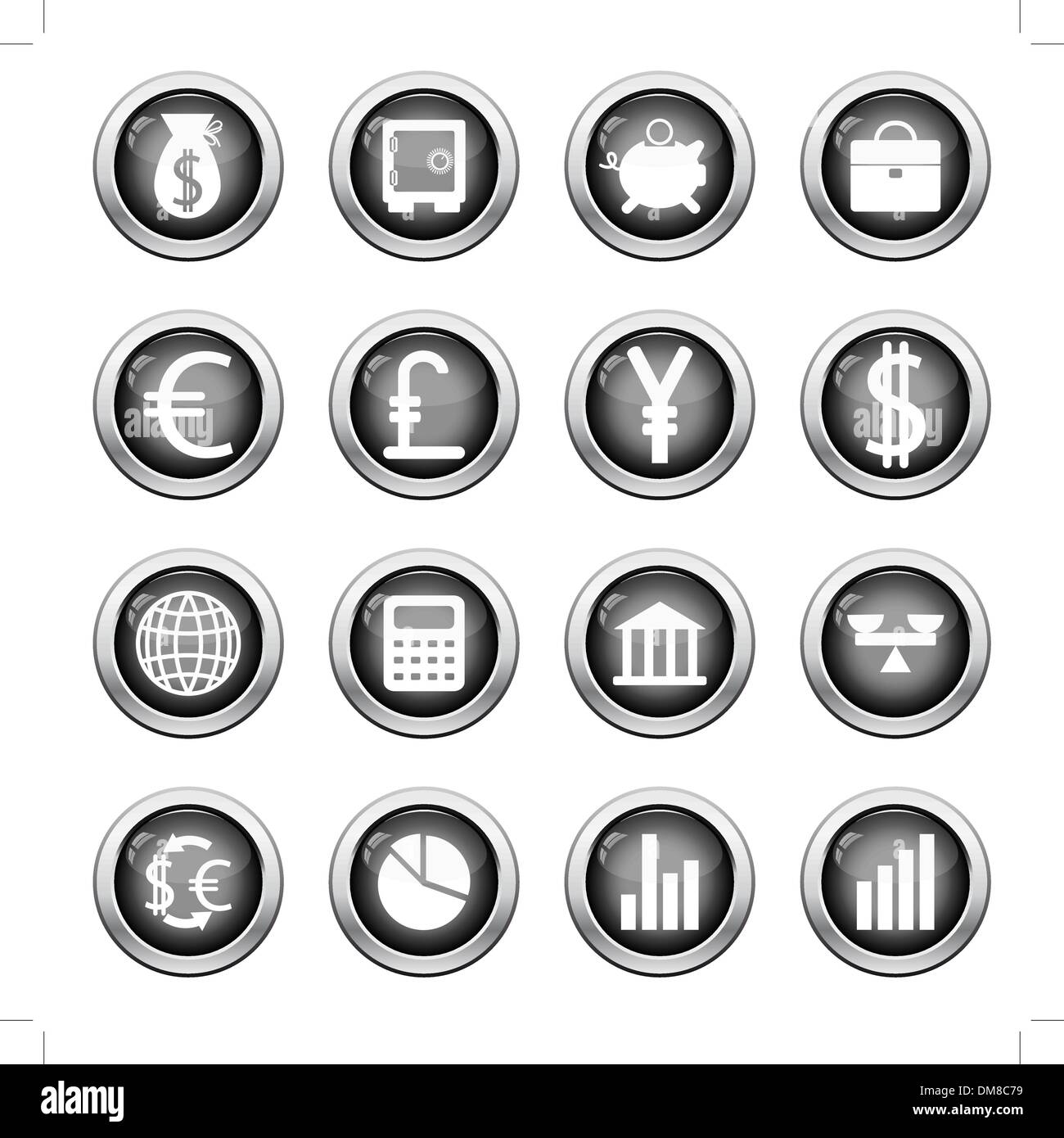 financial icon set Stock Vector Image & Art - Alamy