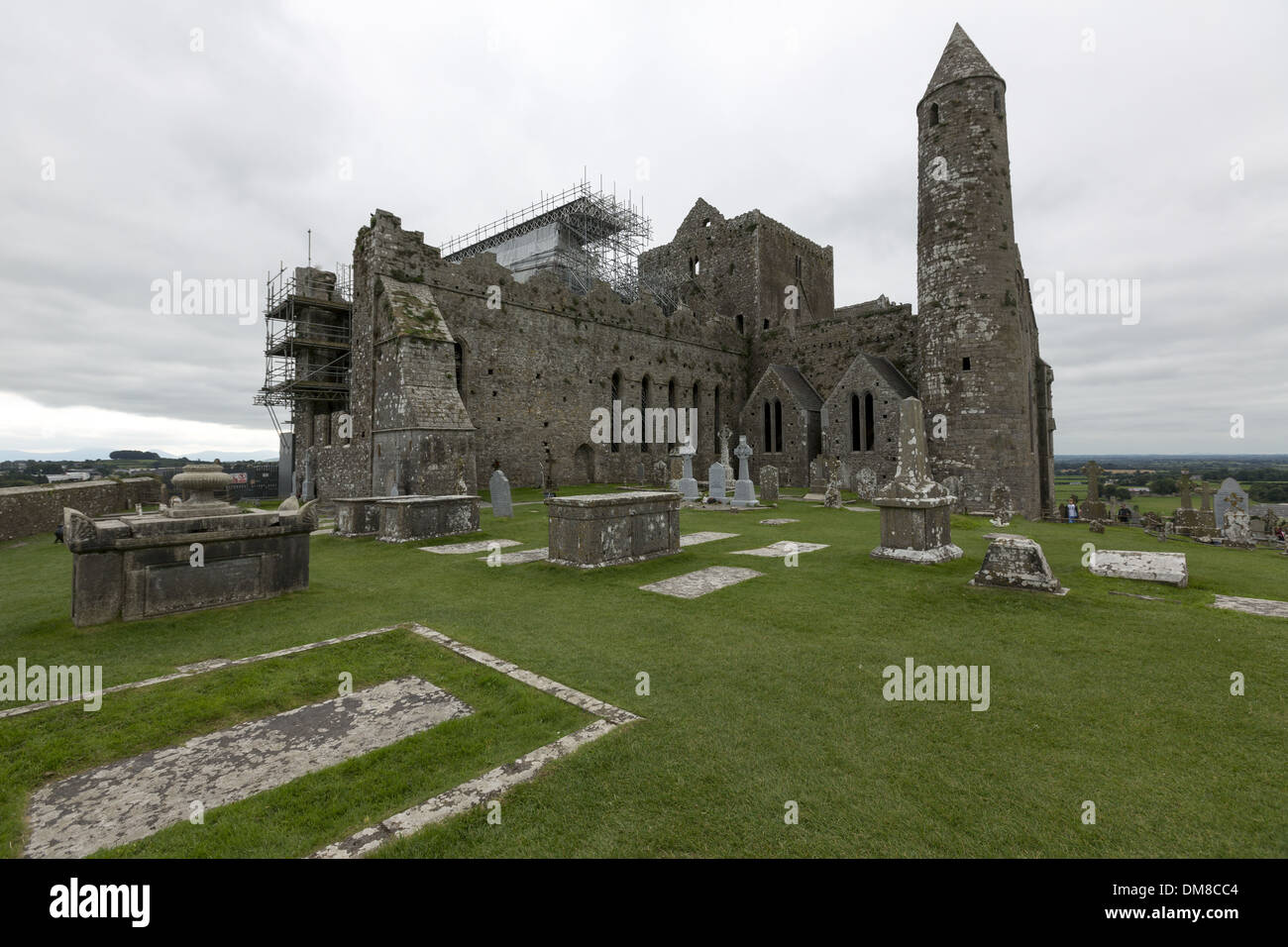 Round tower of the Gothic cathedral, 13th century, of The Rock of ...