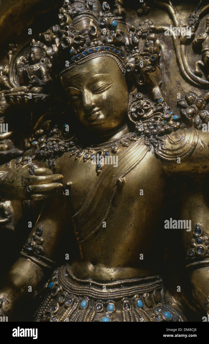 This artwork depicts Rahu, a figure from Hindu mythology associated ...