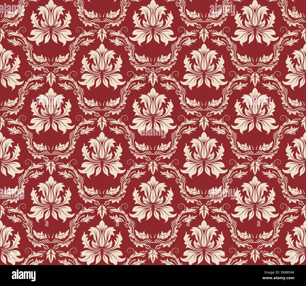 seamless damask pattern Stock Vector Image & Art - Alamy