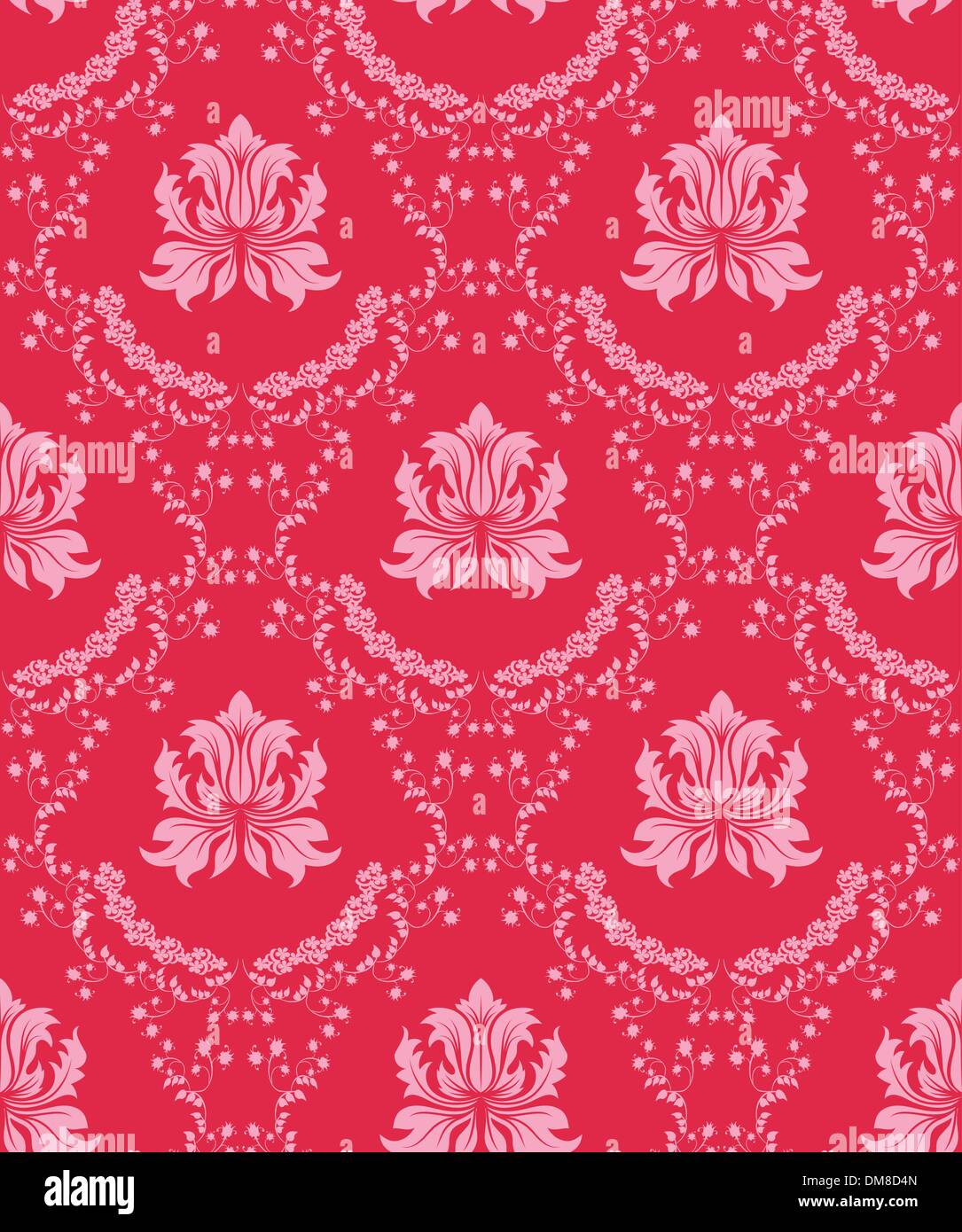 seamless damask pattern Stock Vector Image & Art - Alamy