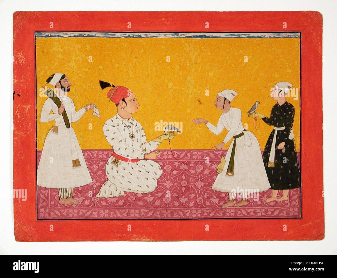 This artwork depicts Raja Medini Pal of Basohli, who ruled from 1722 ...