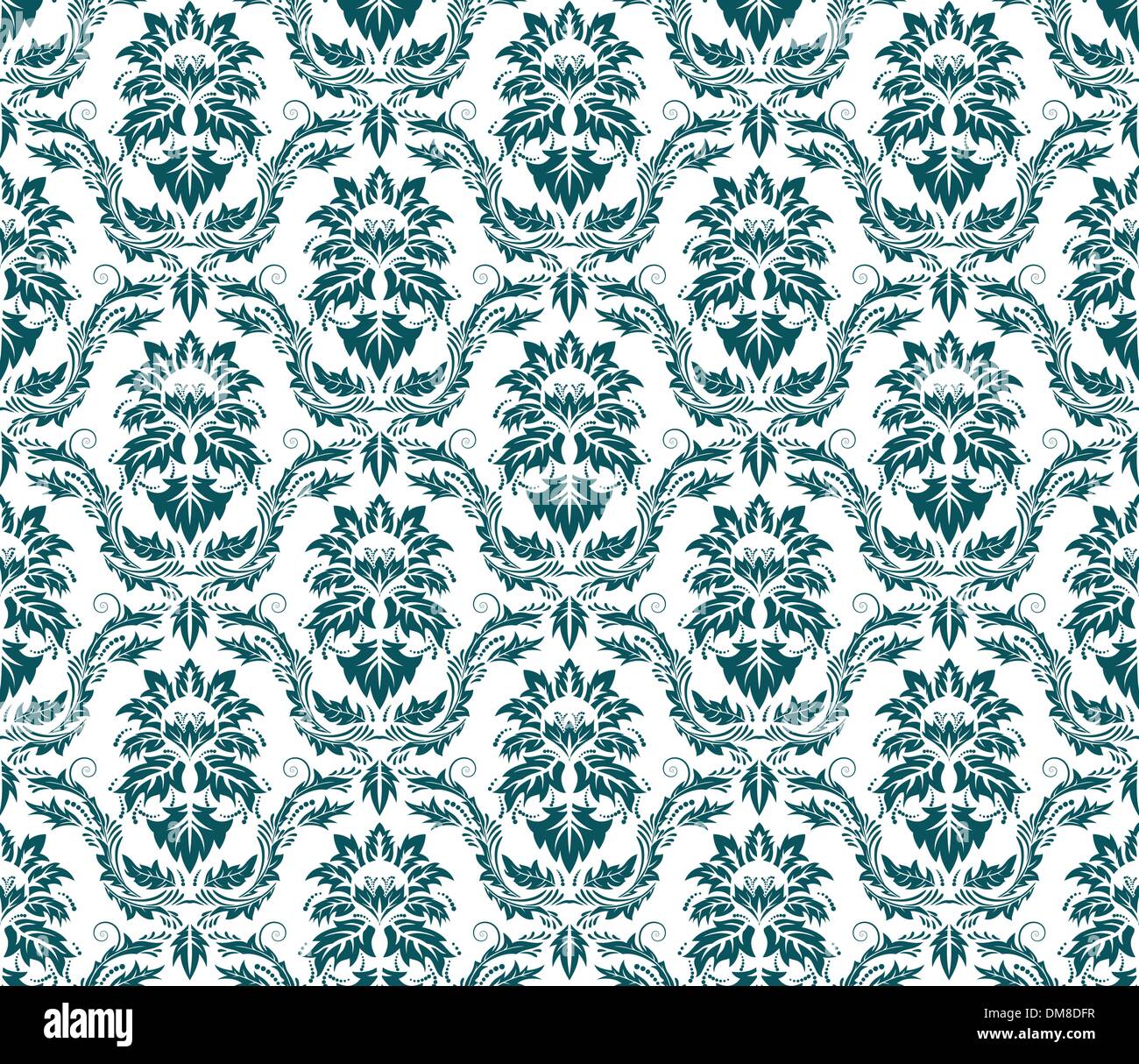 seamless damask pattern Stock Vector Image & Art - Alamy