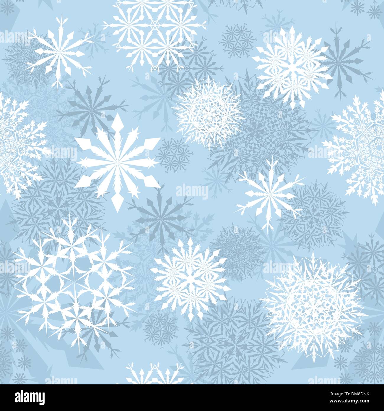 Snowflakes stars set seamless Stock Vector Images - Alamy
