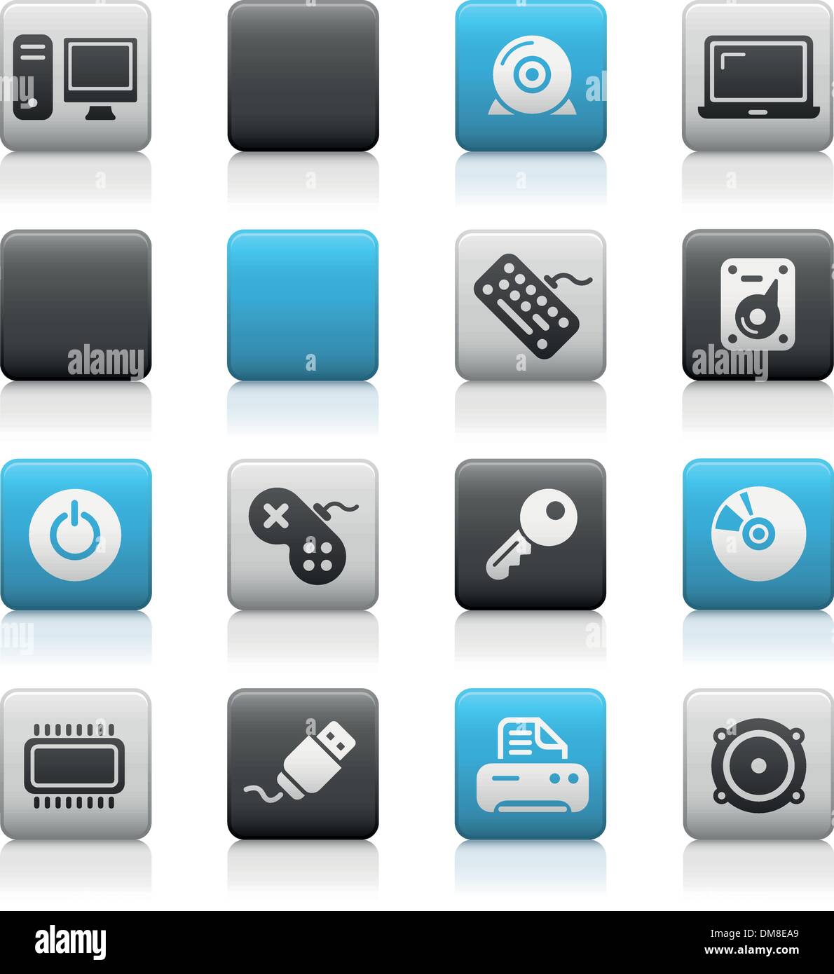 Computer & Devices // Matte Icons Series Stock Vector Image & Art - Alamy