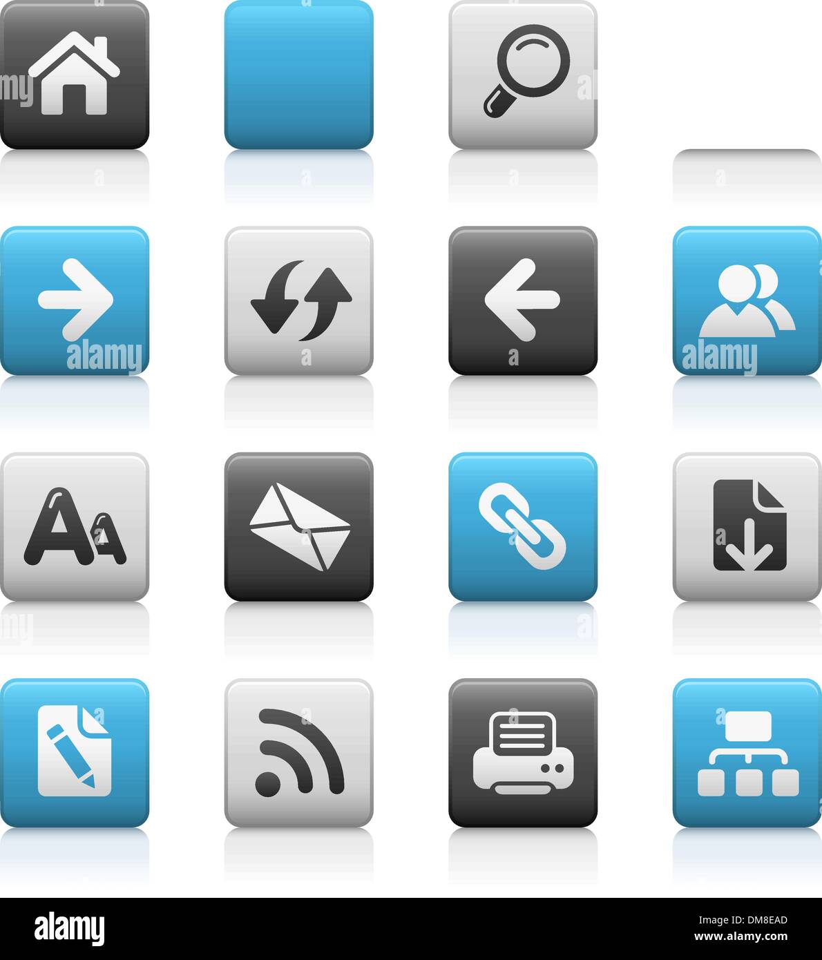 Web Navigation // Matte Icons Series Stock Vector Image & Art - Alamy