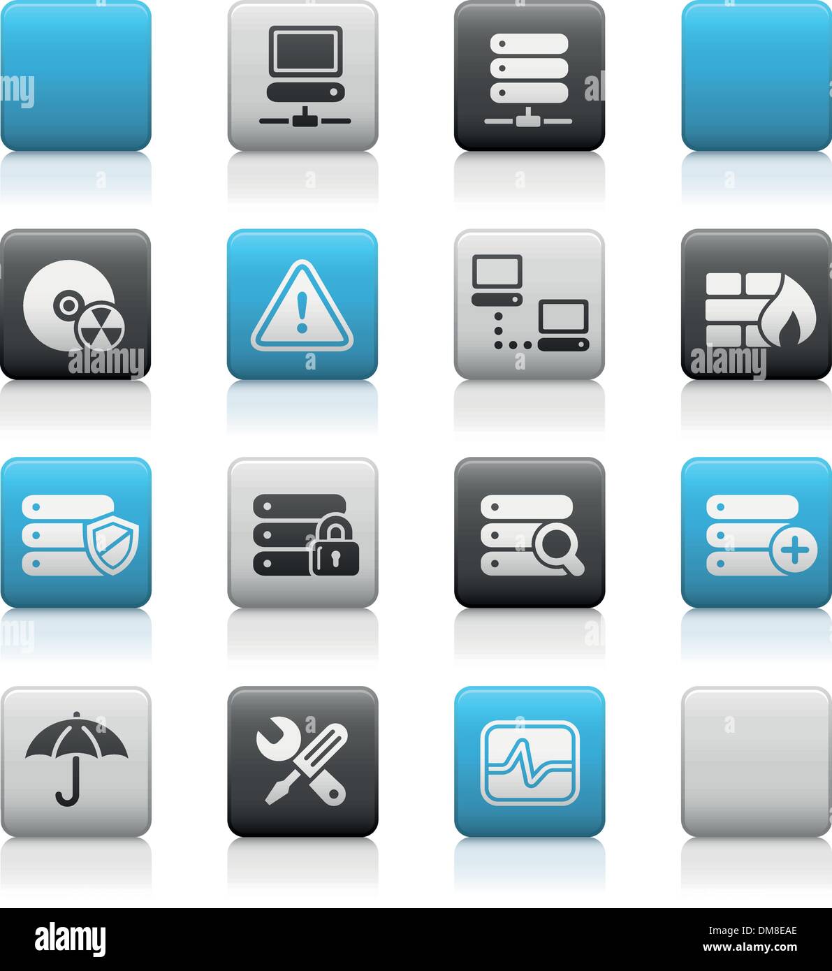 Blade server rack Stock Vector Images - Alamy